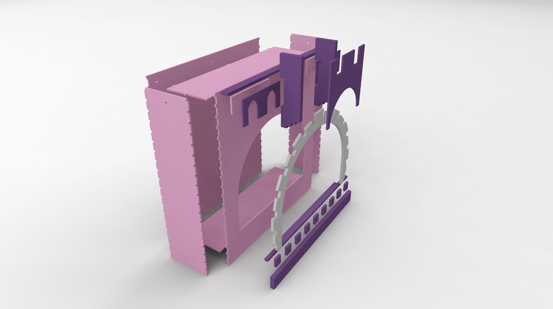 3D Towers Laser Cutting Mdf - TurboSquid 1555525