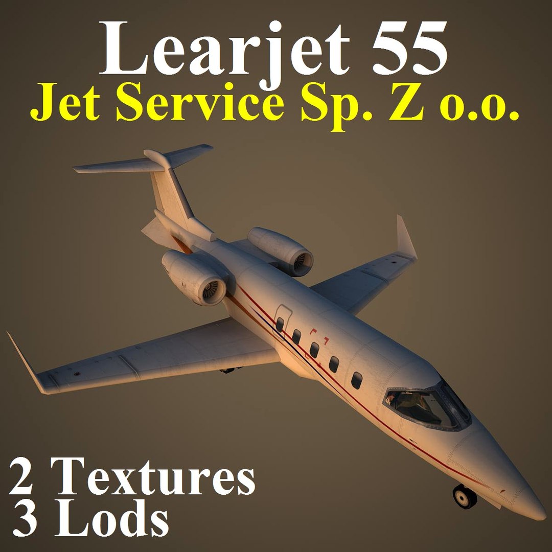 Learjet 55 Jet Jdi Max