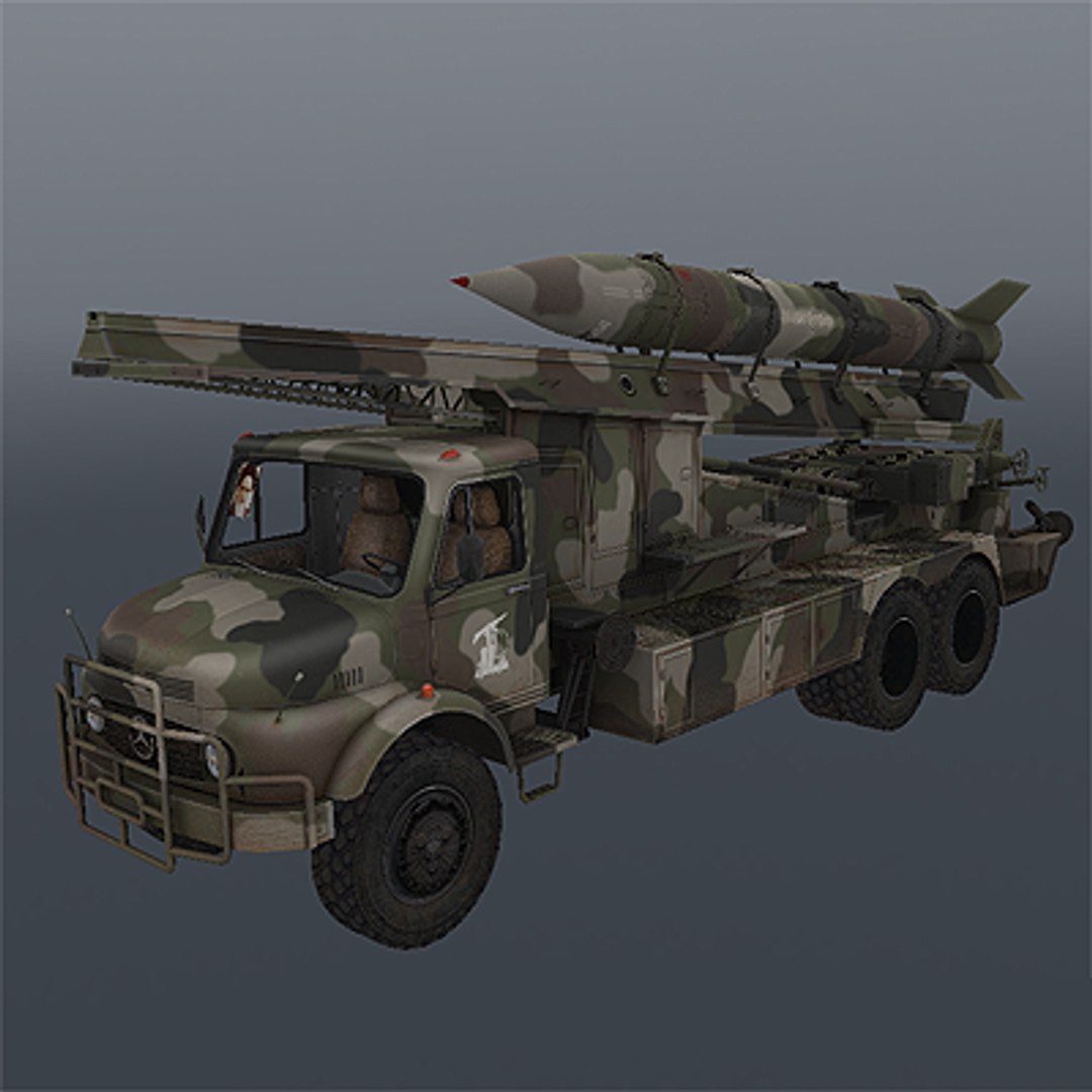 Zelzal Ballistic Missile Rocket 3d Obj
