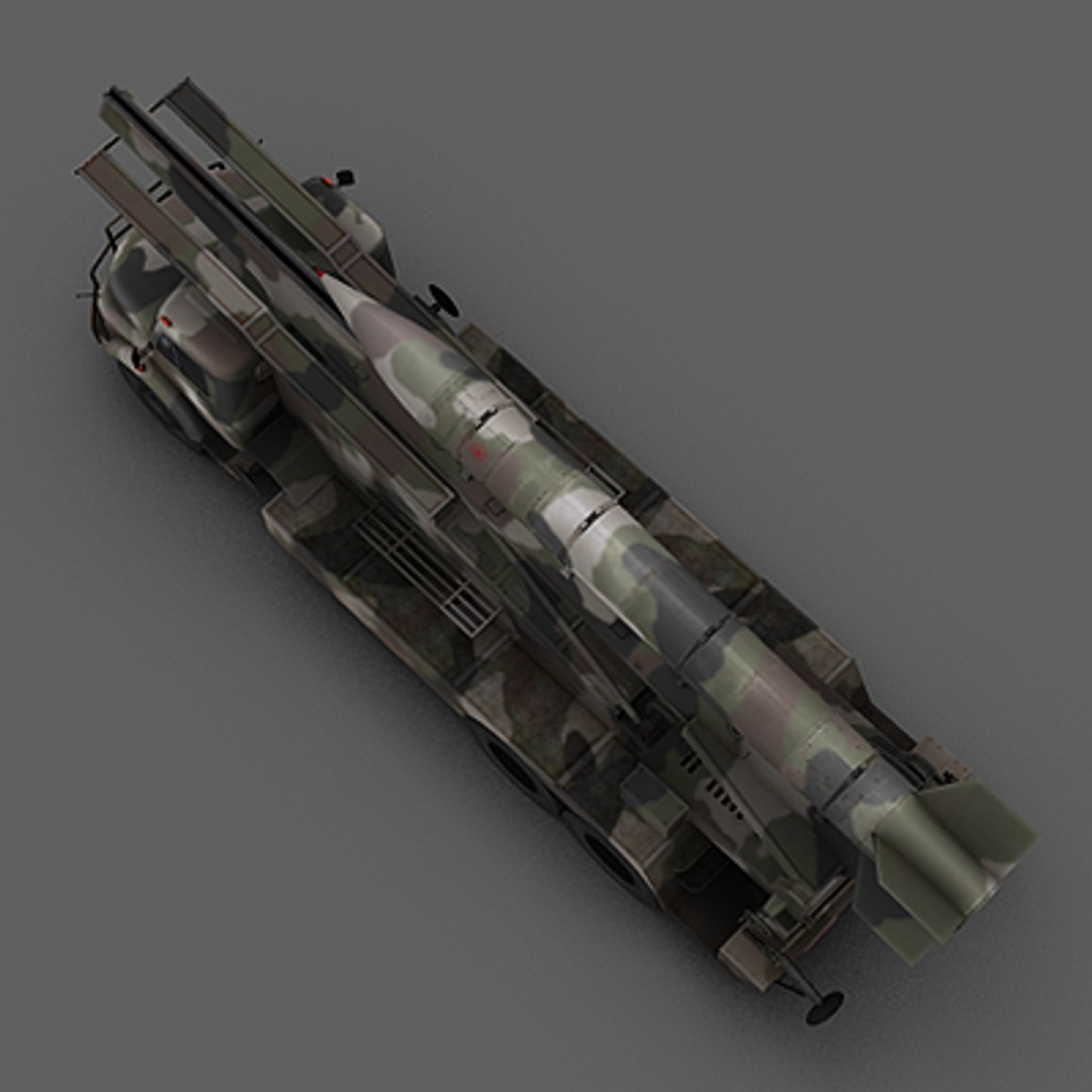 Zelzal Ballistic Missile Rocket 3d Obj