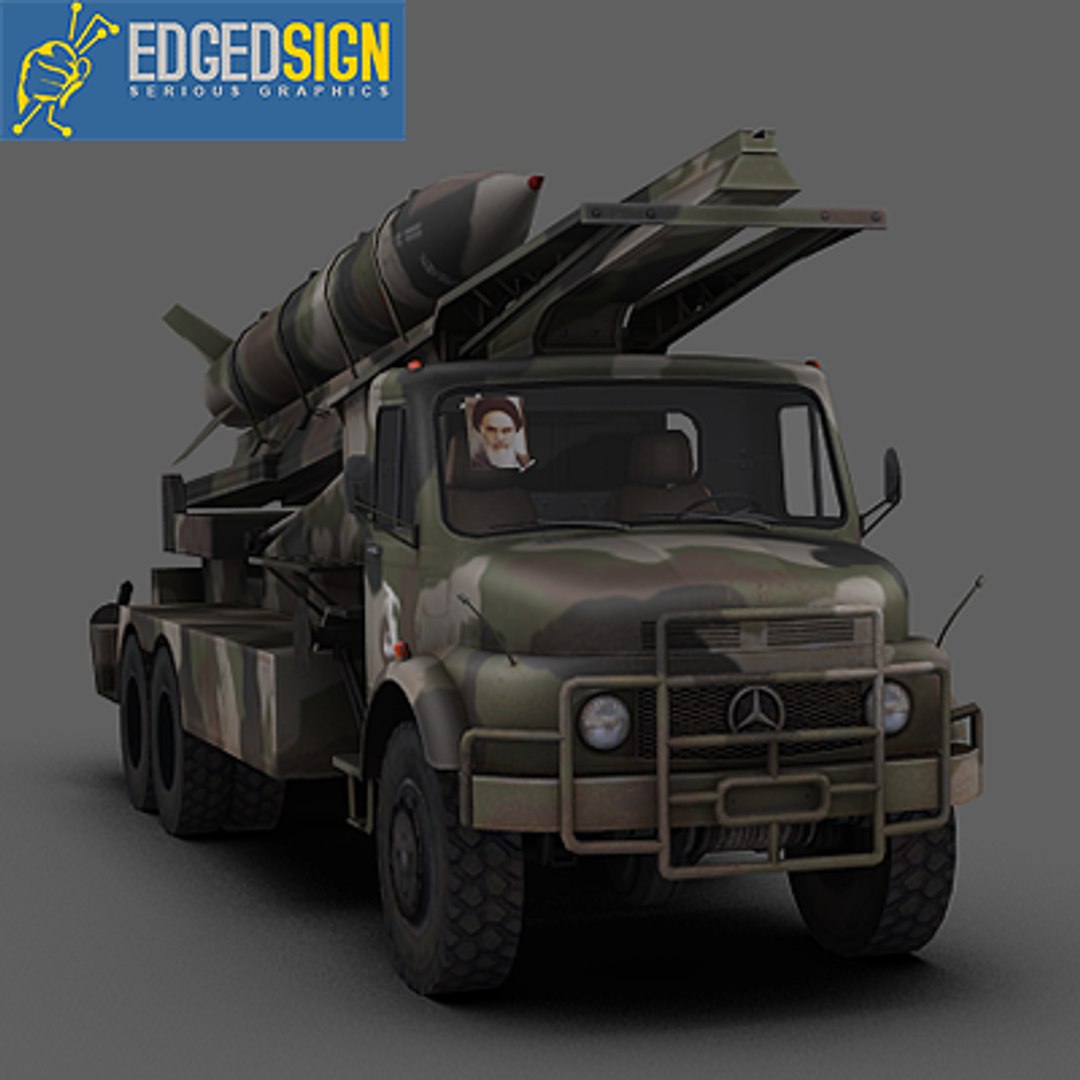 Zelzal Ballistic Missile Rocket 3d Obj