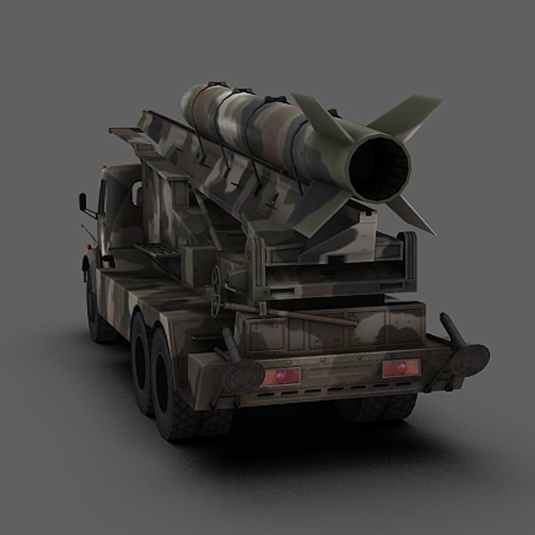 Zelzal Ballistic Missile Rocket 3d Obj