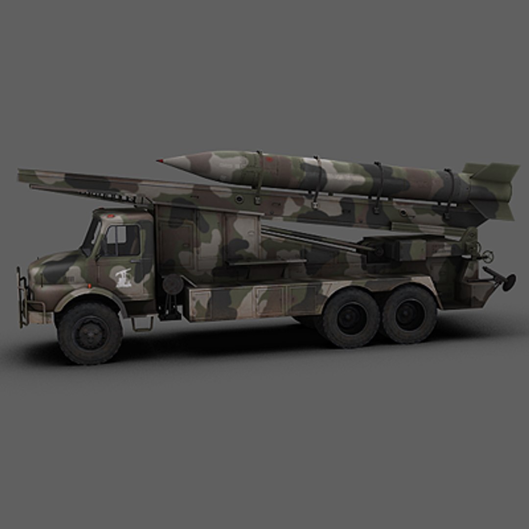 Zelzal Ballistic Missile Rocket 3d Obj