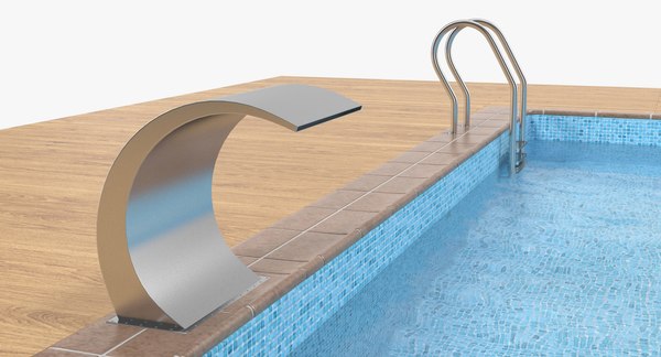 Square swimming pool model - TurboSquid 1230803