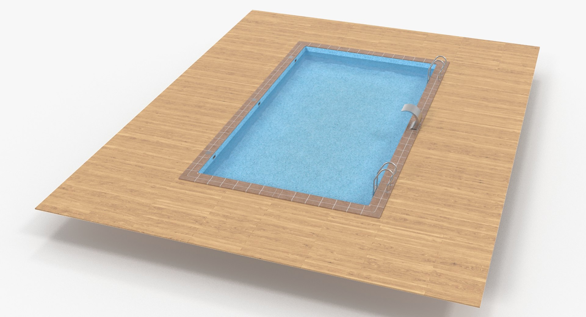 Square Swimming Pool Model - TurboSquid 1230803