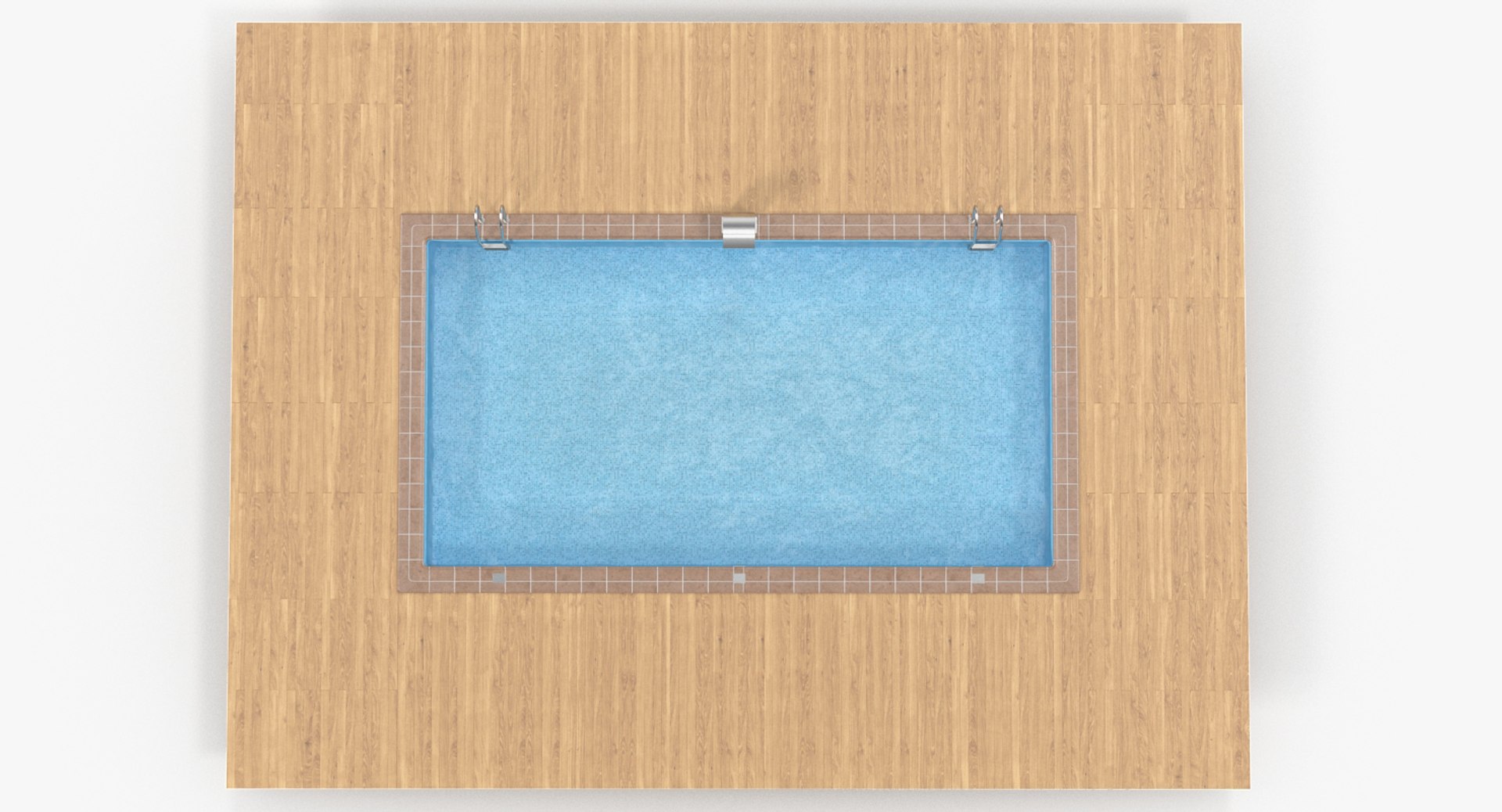 Square swimming pool model - TurboSquid 1230803