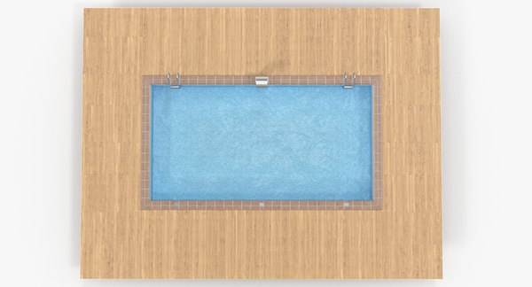 Square swimming pool model - TurboSquid 1230803