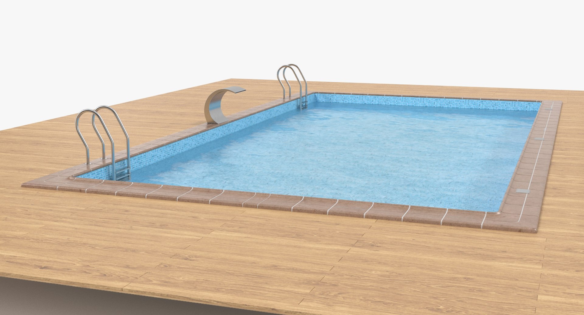 Square Swimming Pool Model - TurboSquid 1230803