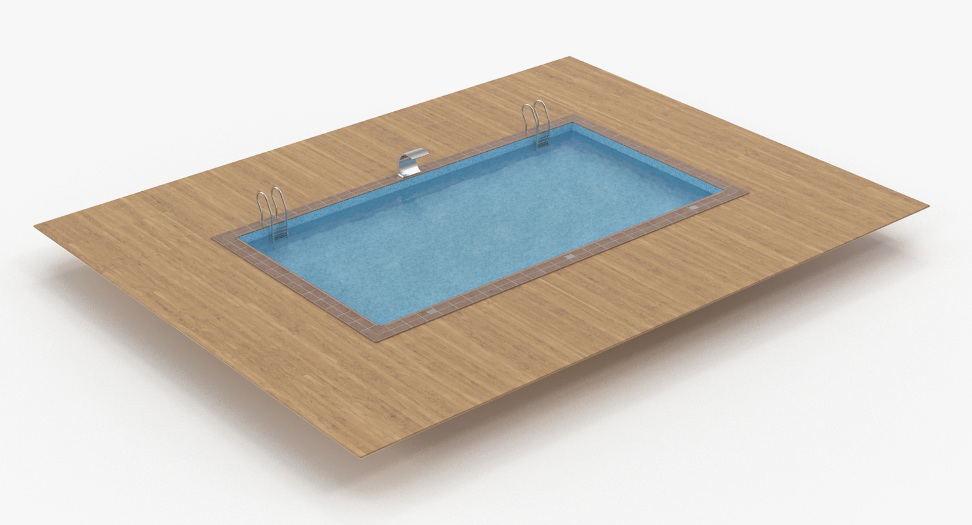 Square Swimming Pool Model - TurboSquid 1230803