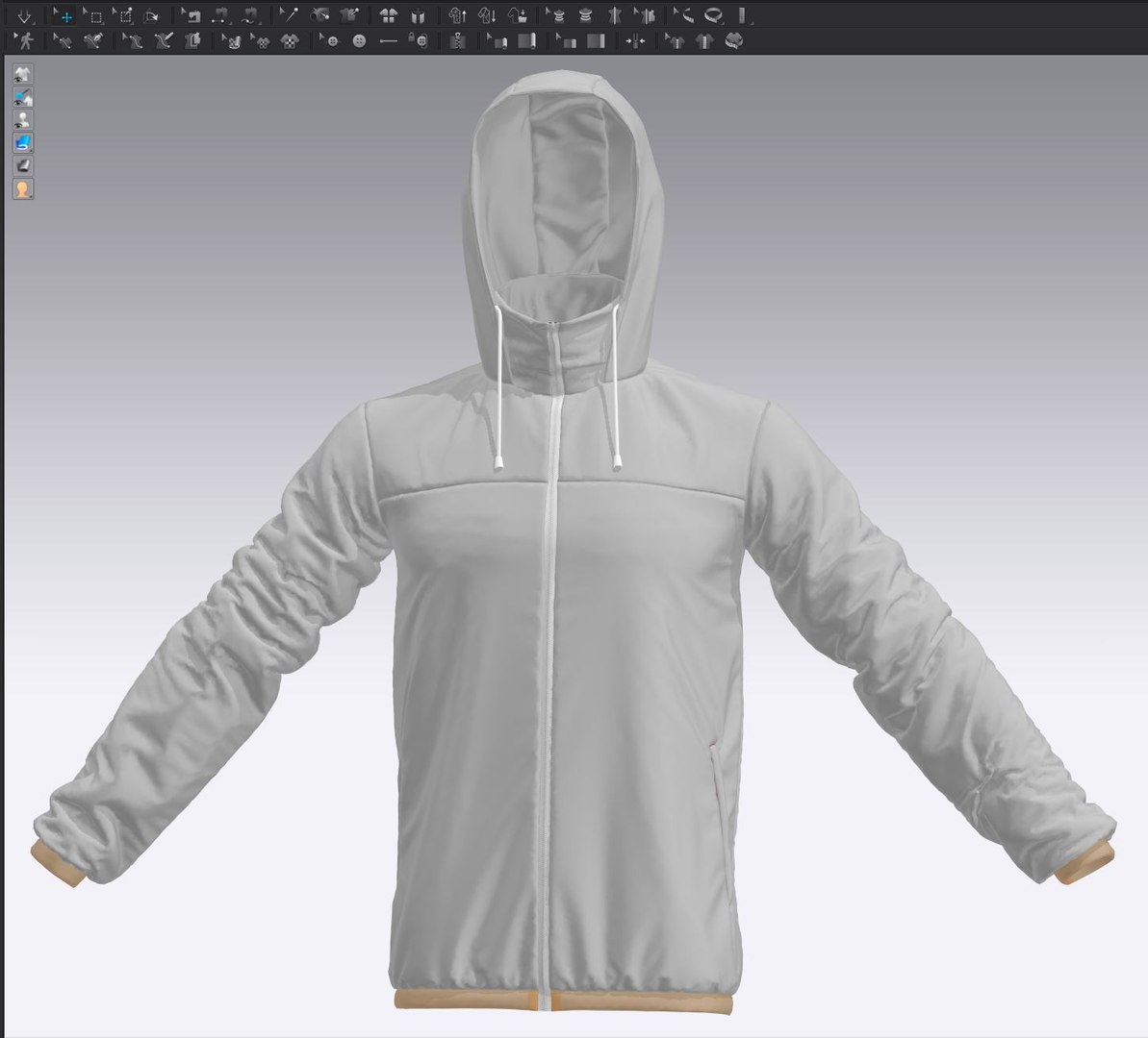 3D Windbreaker Jacket Model - TurboSquid 1392474