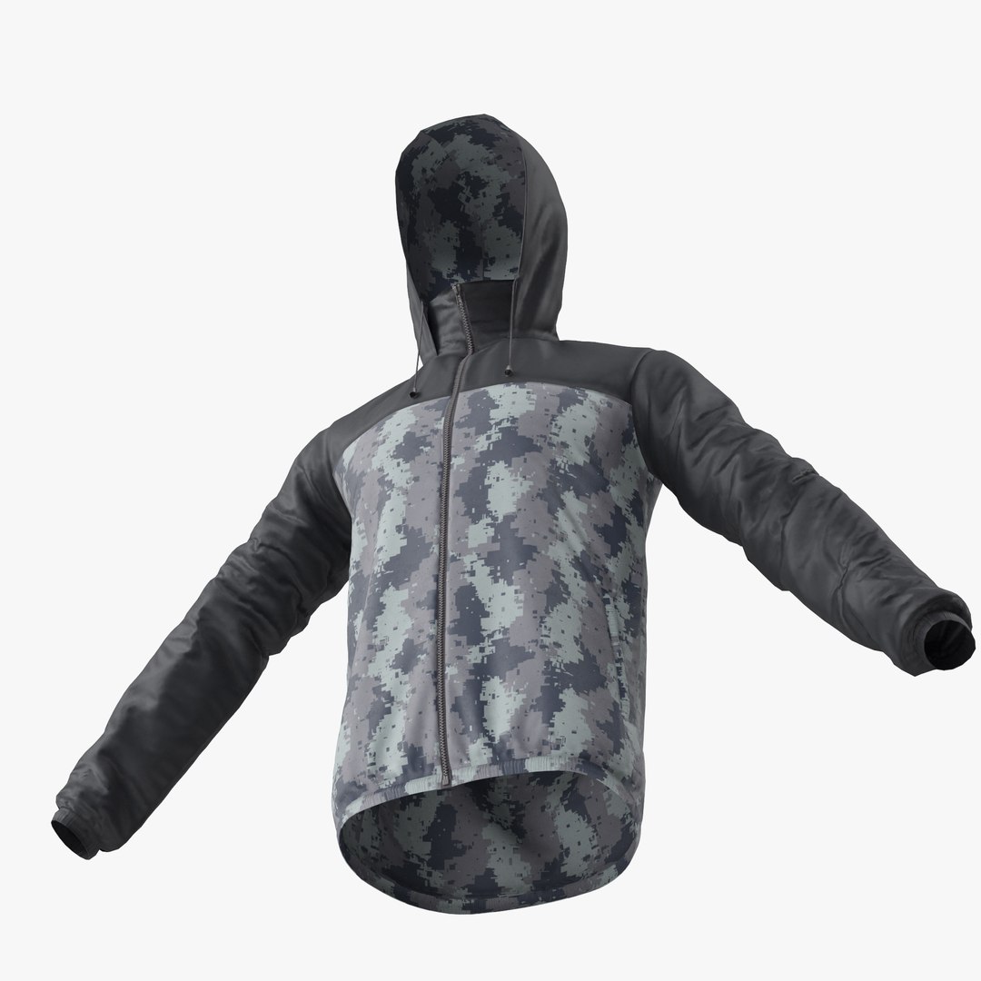 3D Windbreaker Jacket Model - TurboSquid 1392474
