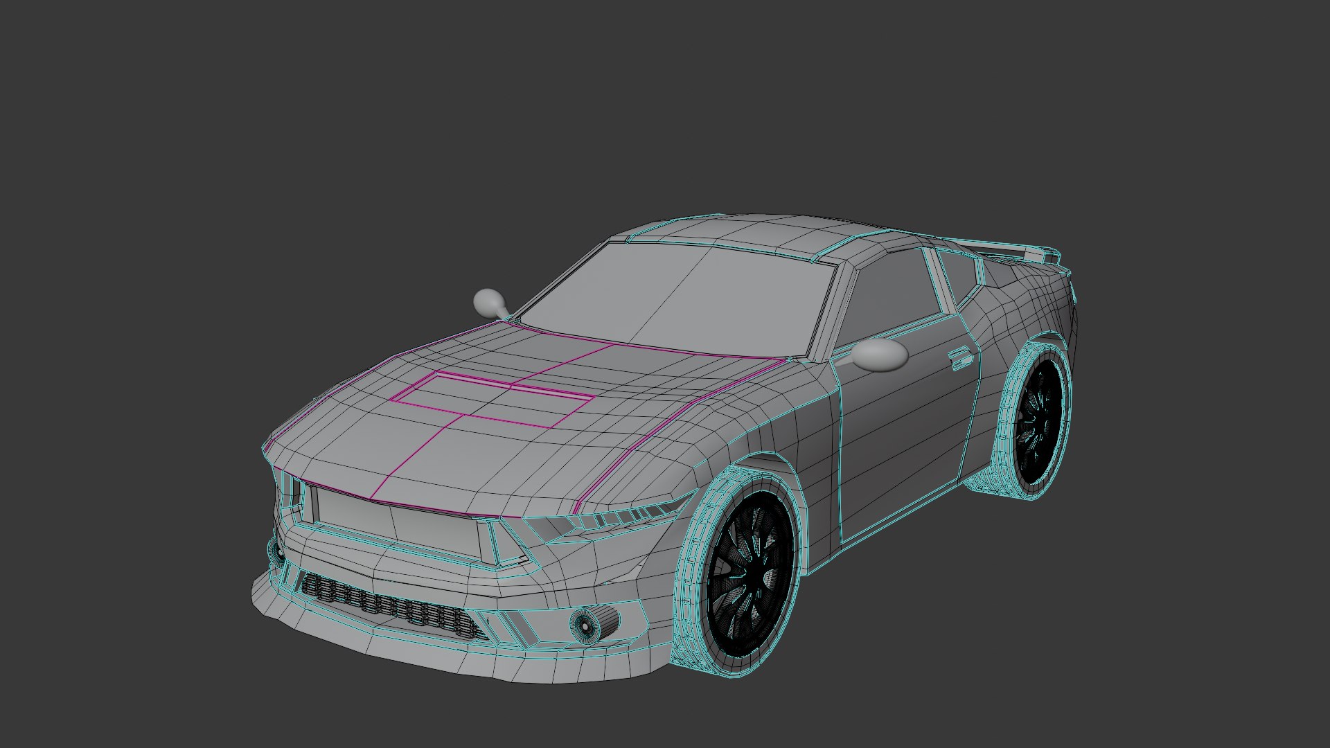 Ford Mustang Darkhorse Low-polly Model 3D Model - TurboSquid 2269502