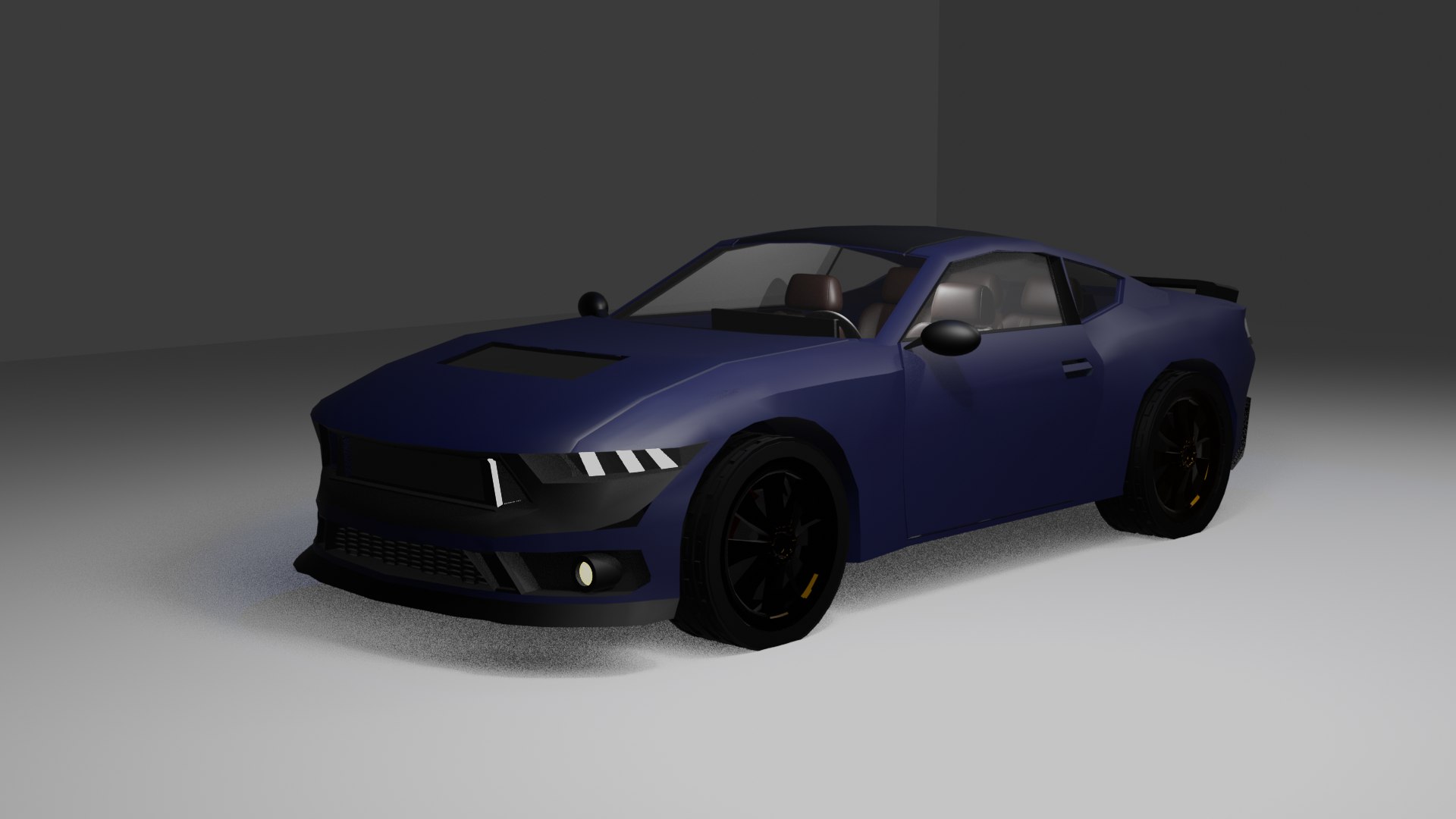 Ford Mustang Darkhorse Low-polly Model 3D Model - TurboSquid 2269502