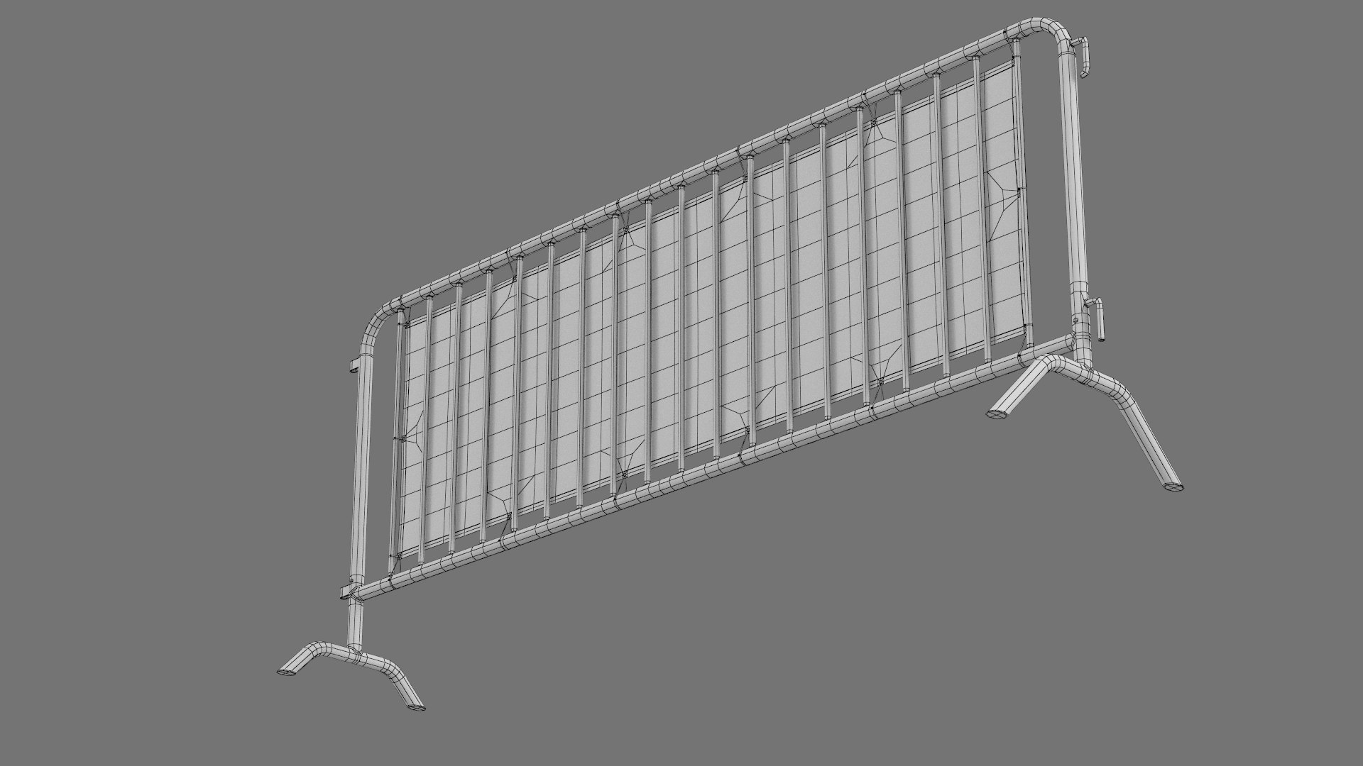 Crowd Control Barrier Pbr 3D - TurboSquid 1635552