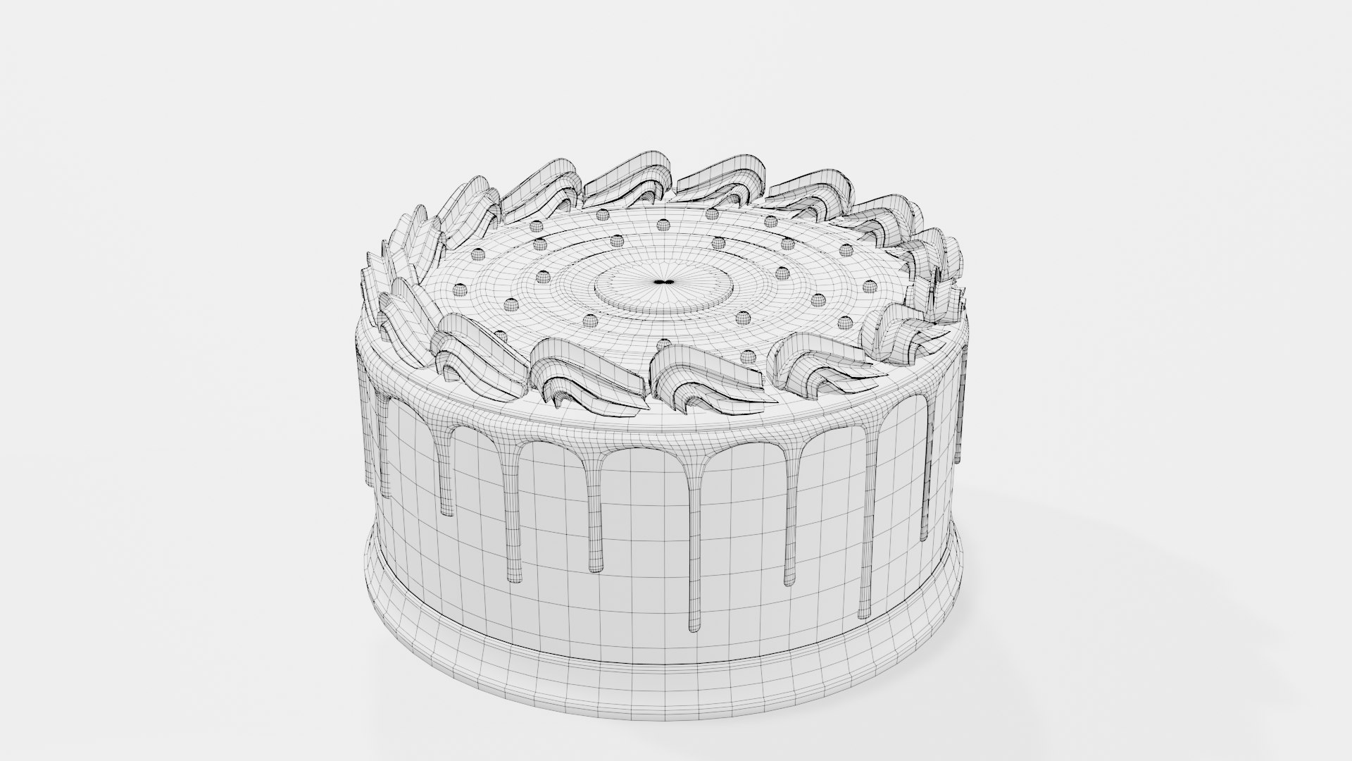 3D Chocolate Cake Model Model - TurboSquid 1723871