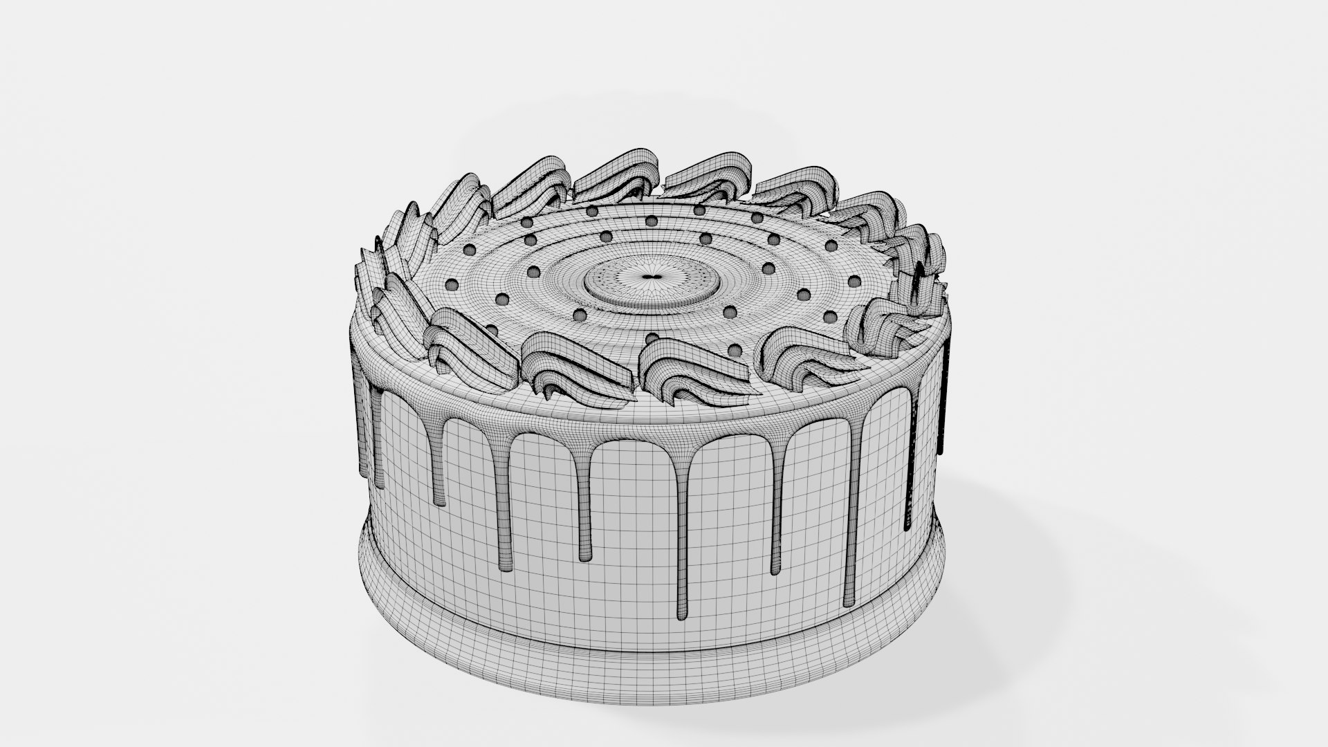 3D Chocolate Cake Model Model - TurboSquid 1723871