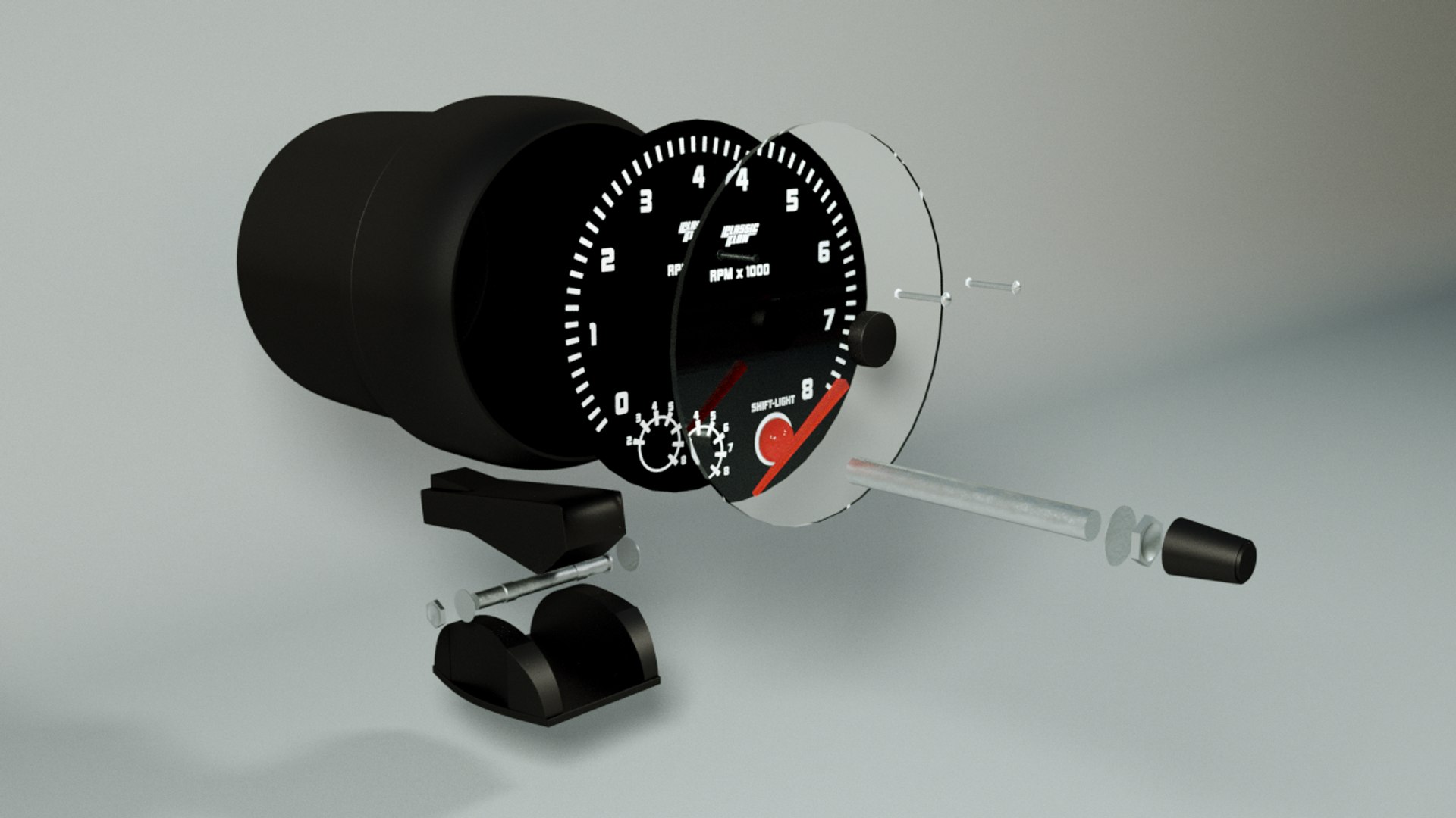 3D model tachometer performance cars - TurboSquid 1251731