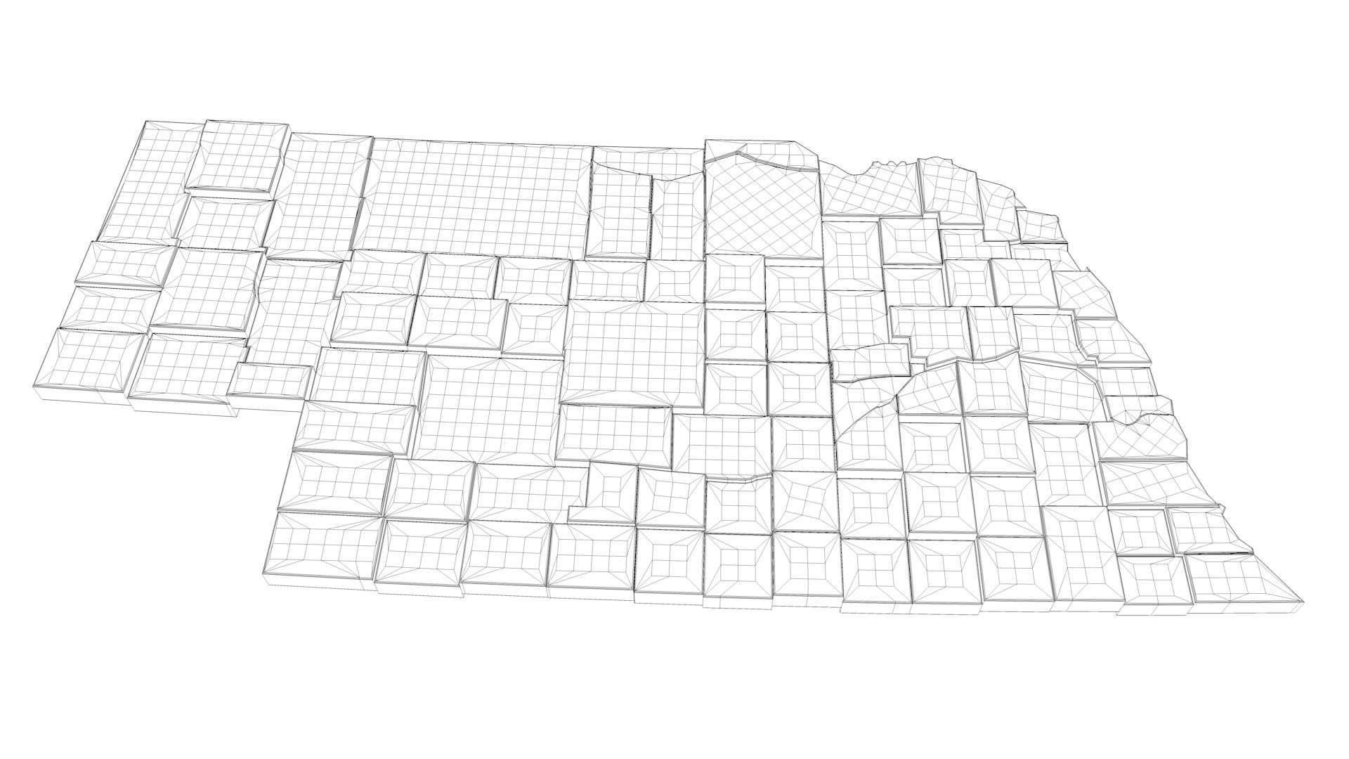 Nebraska Counties - Map Of United States Of America USA 3D Model ...