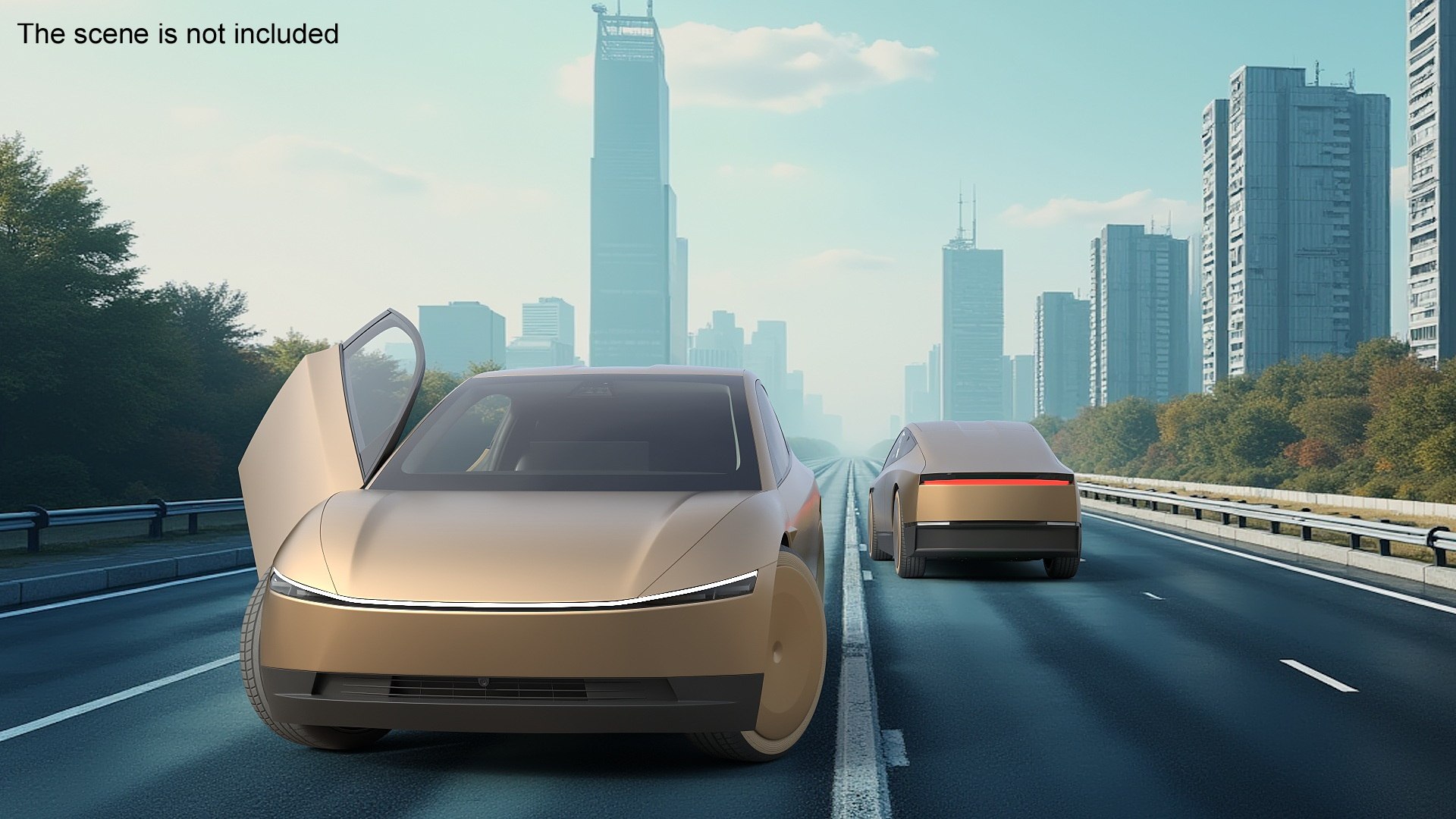 3D Model Tesla Cybercab Robotaxi Rigged For Cinema 4D - TurboSquid 2339282