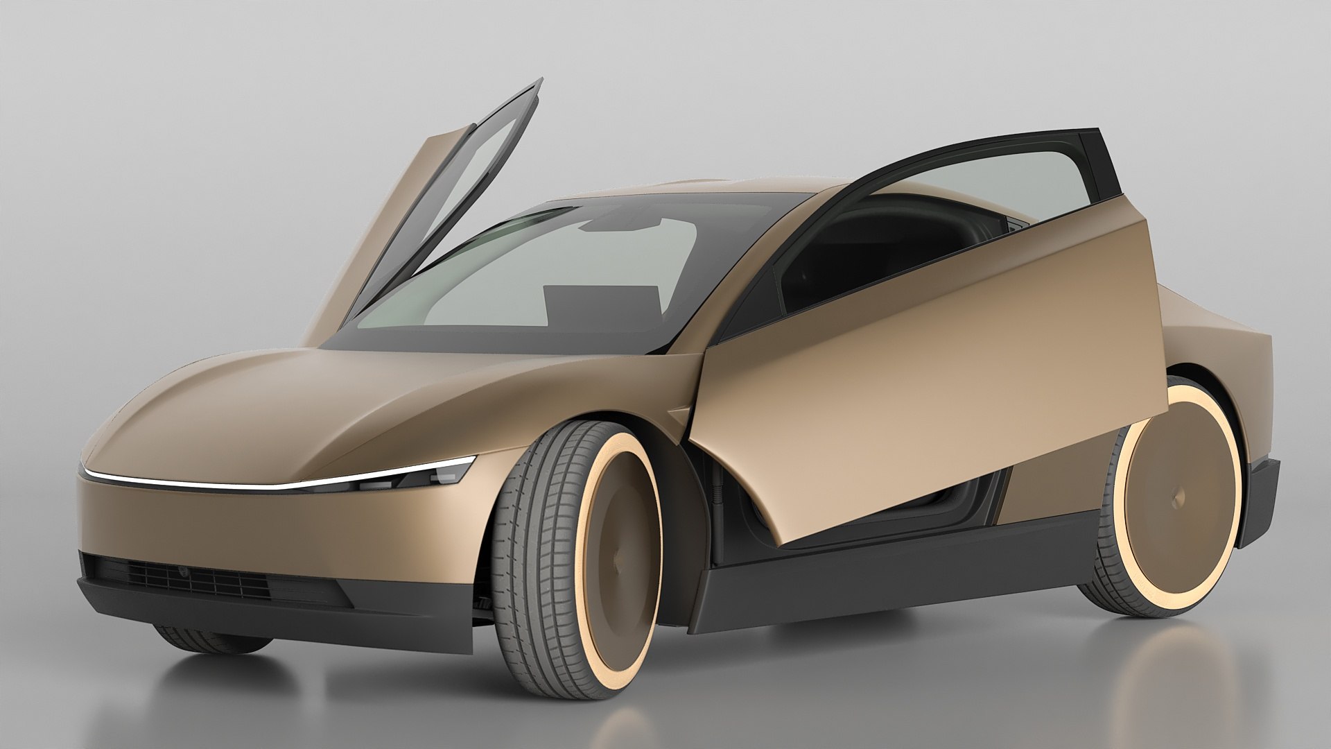 3D Model Tesla Cybercab Robotaxi Rigged For Cinema 4D - TurboSquid 2339282