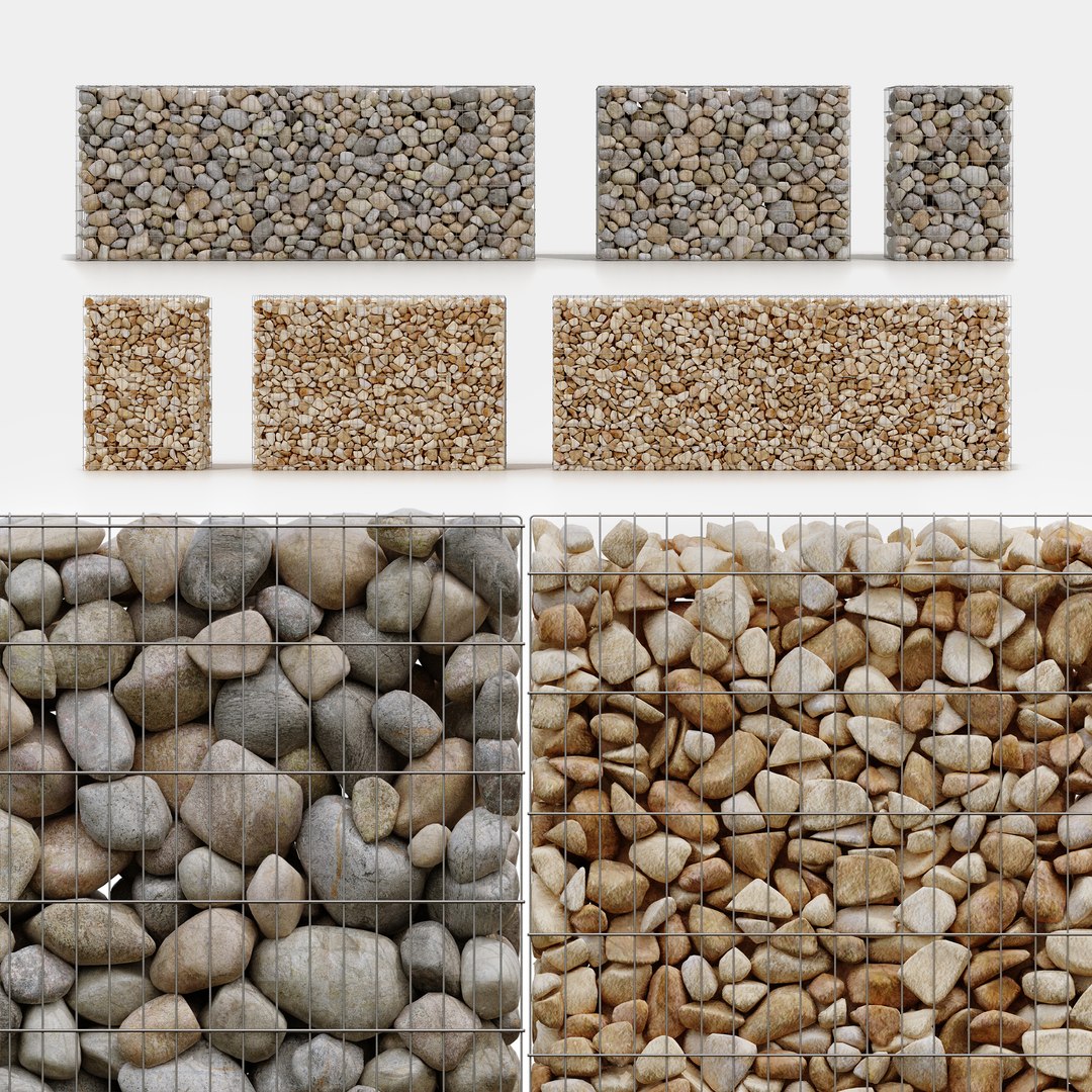 Gabion Model - TurboSquid 2043830