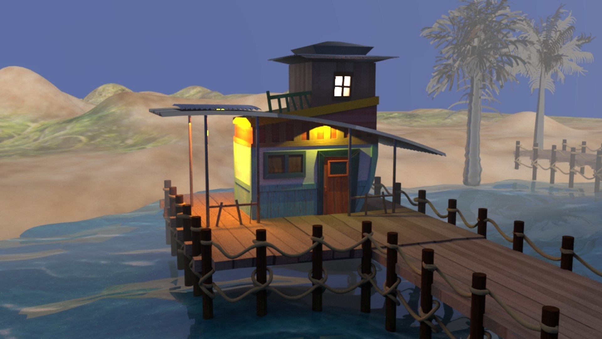 3D Sea House - TurboSquid 1590616