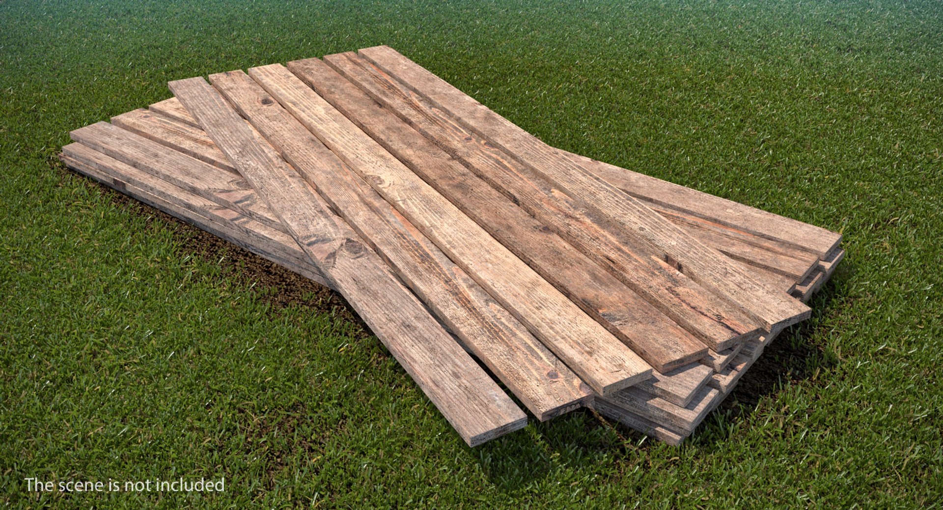 3D old wood planks set - TurboSquid 1296975