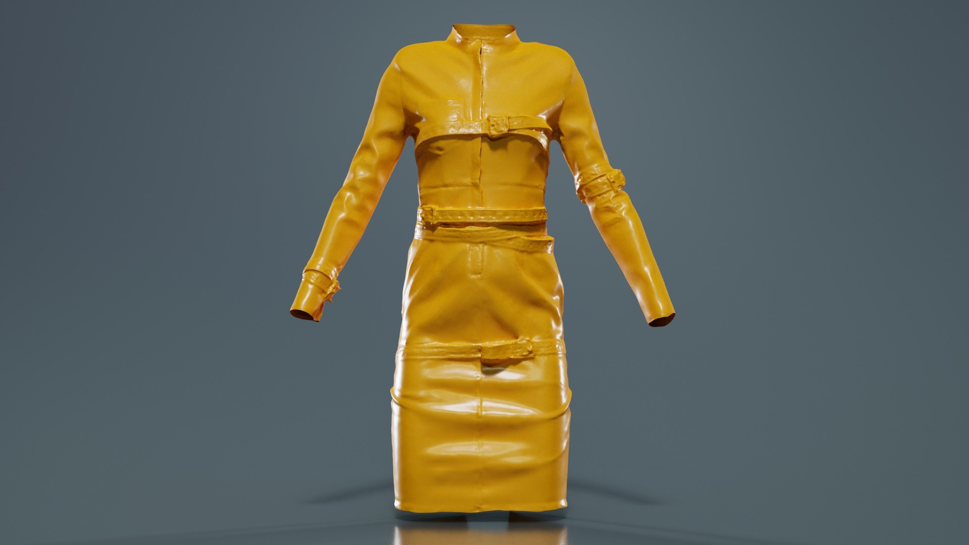 3D Black Dress Belts Remastered - TurboSquid 2360866