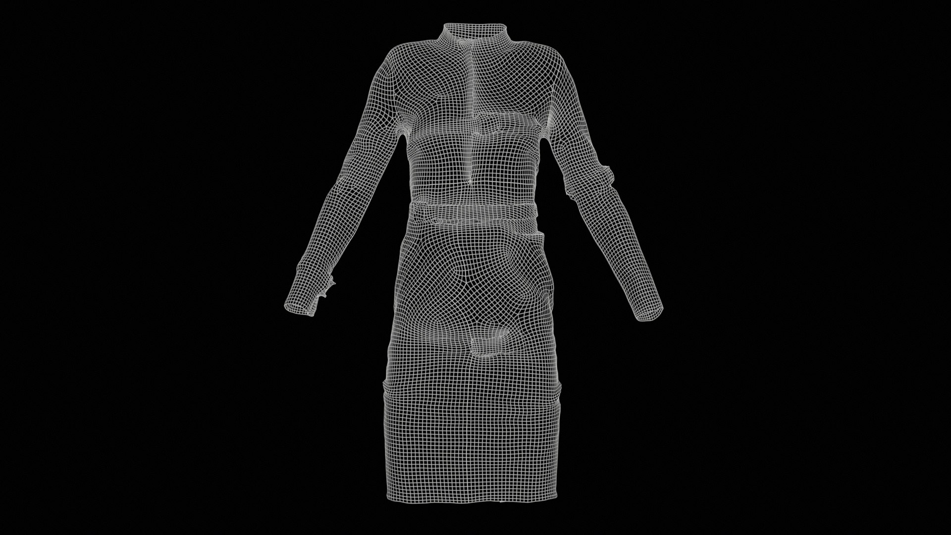 3D Black Dress Belts Remastered - TurboSquid 2360866