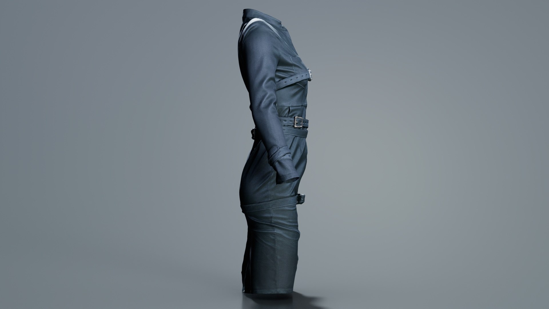 3D Black Dress Belts Remastered - TurboSquid 2360866