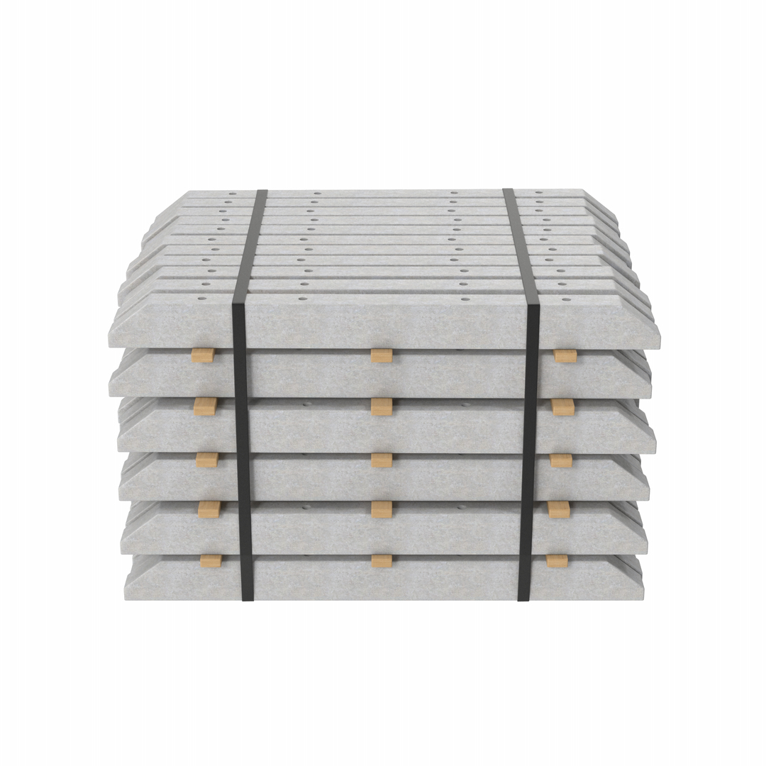 Stacked Concrete Spur Slabs 3D Model - TurboSquid 2228609