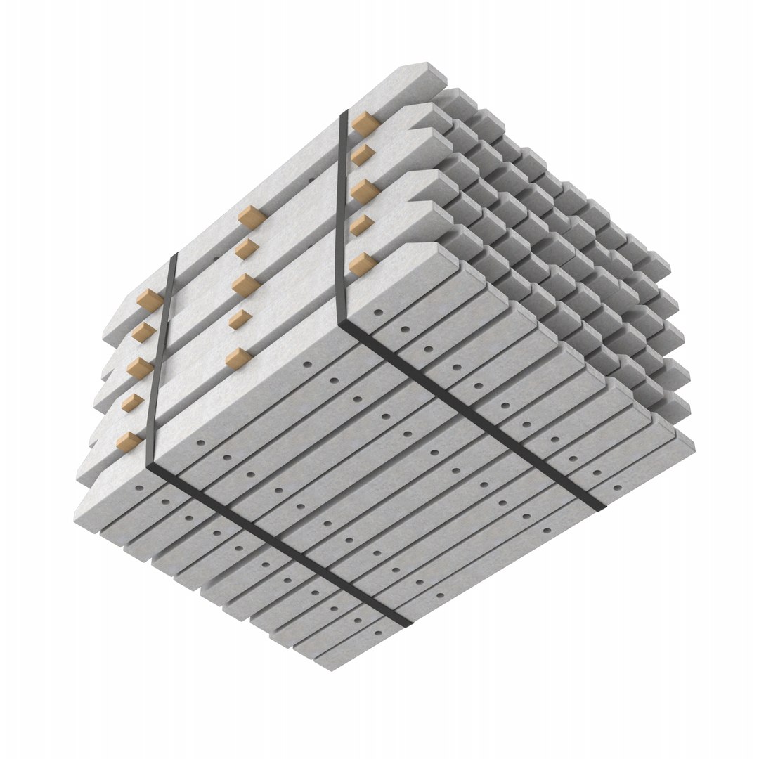 Stacked Concrete Spur Slabs 3D Model - TurboSquid 2228609