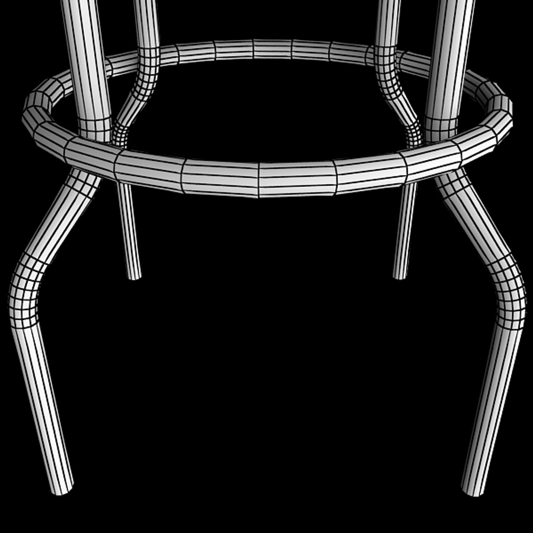 3d Model Swivel Counter Stool