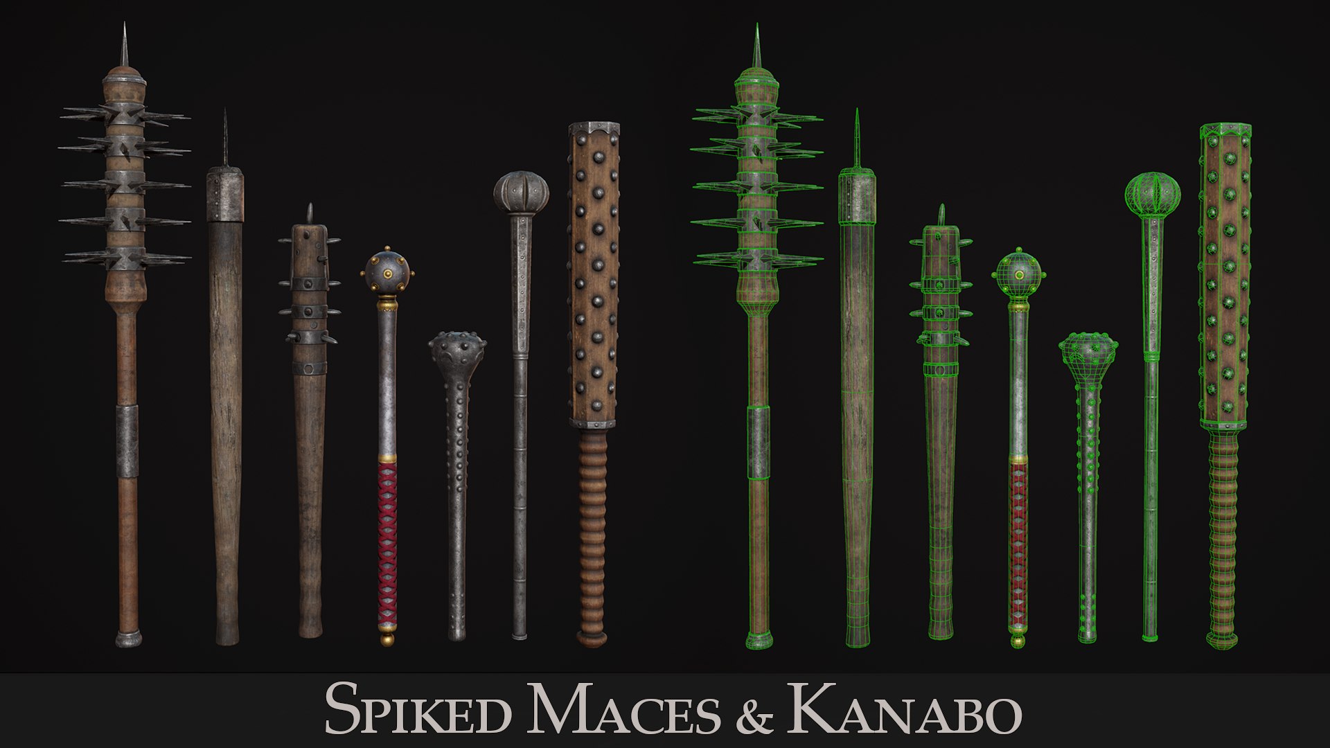 Medieval Weapon - Maces 3D Model - TurboSquid 2197471