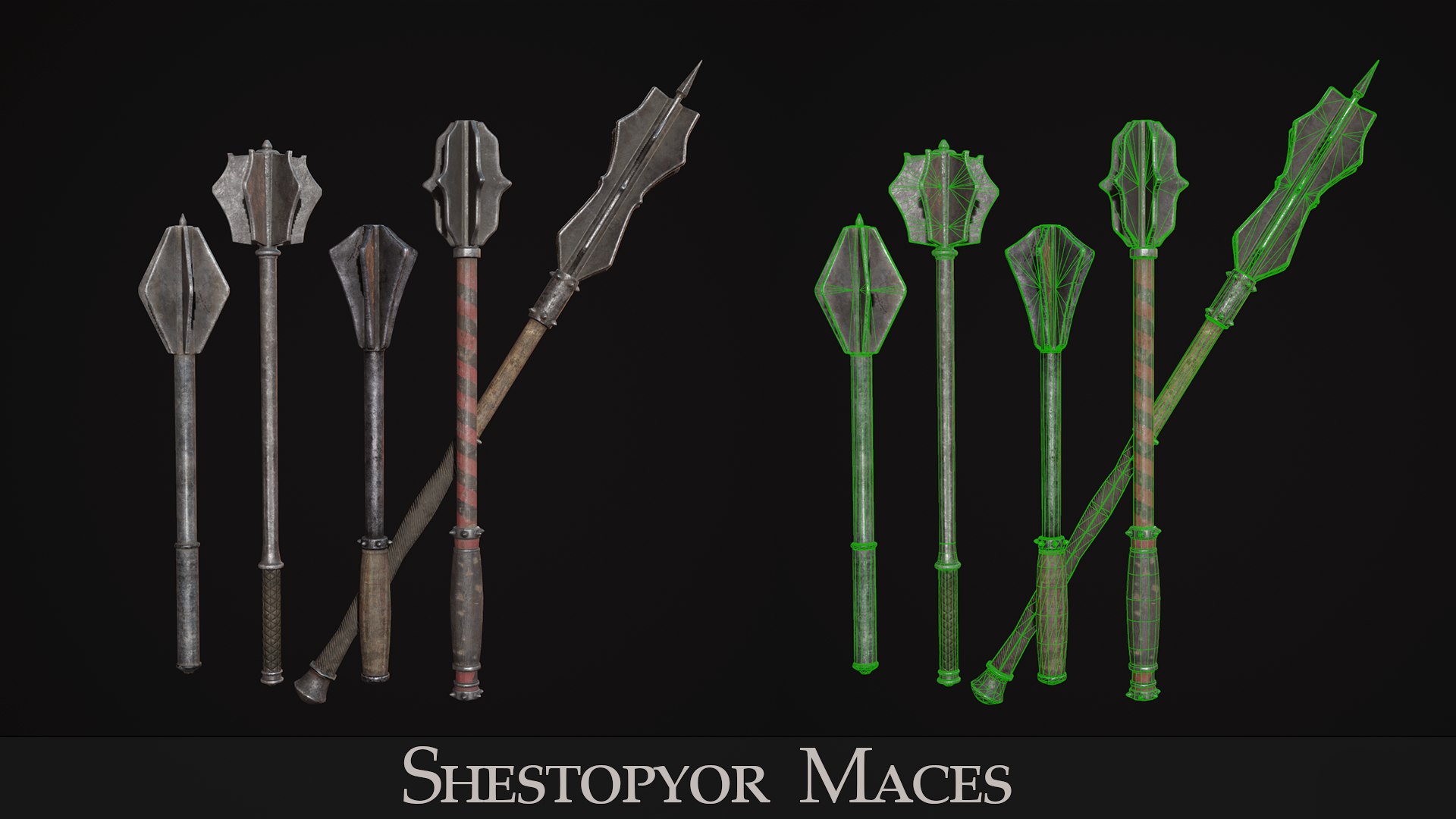 Medieval Weapon - Maces 3D Model - TurboSquid 2197471