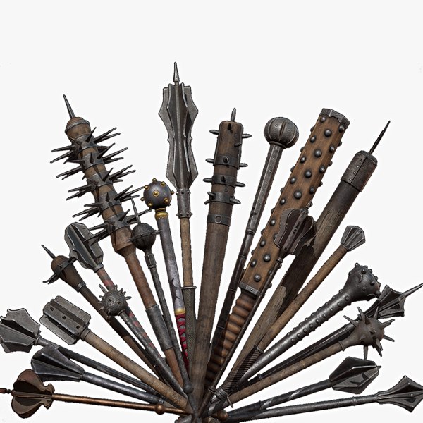 Arma Medieval - Maças Modelo 3D - TurboSquid 2197471