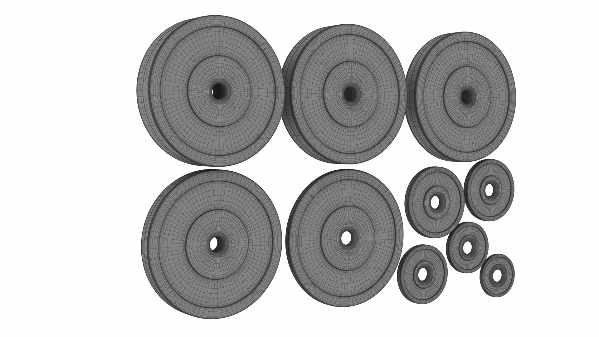3D Olympic Barbell Plates - TurboSquid 1828195