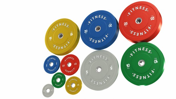 3D Olympic Barbell Plates - TurboSquid 1828195