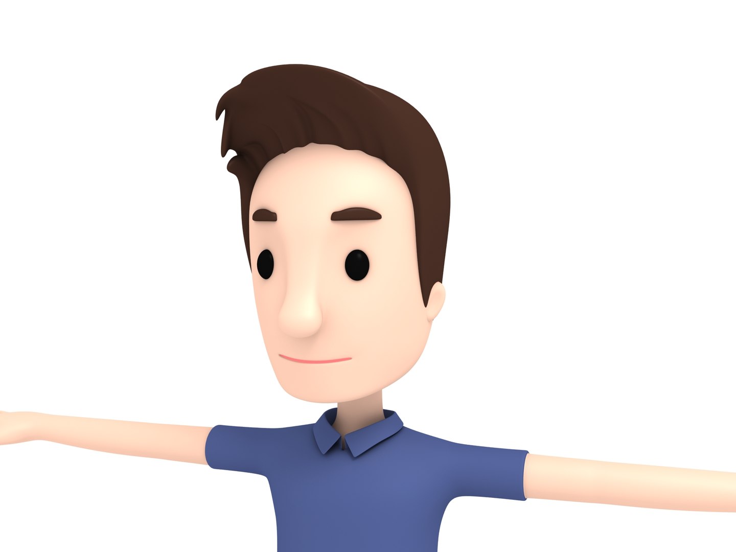 3D Man Character Cartoon Model - TurboSquid 1340318
