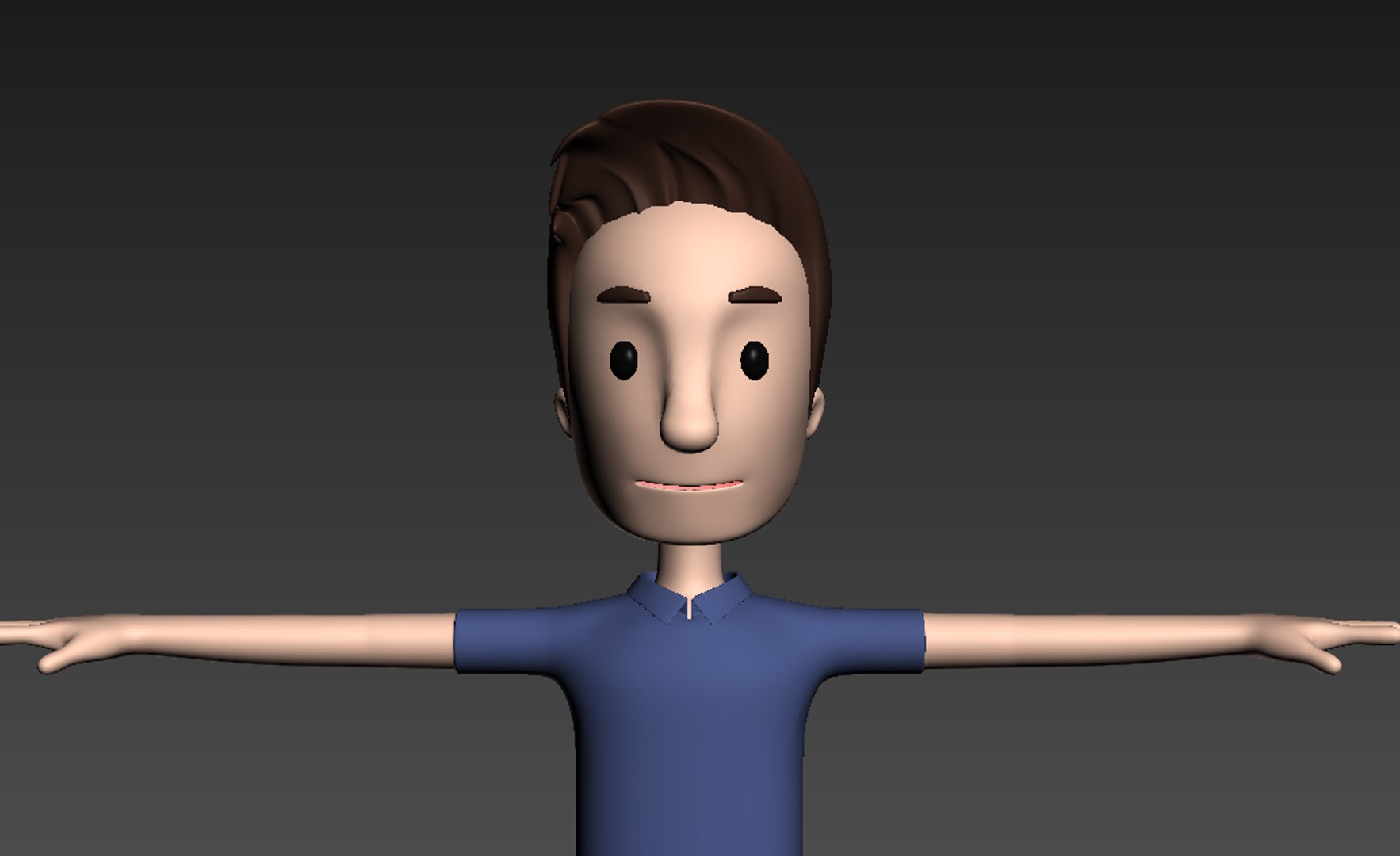 3D Man Character Cartoon Model - TurboSquid 1340318