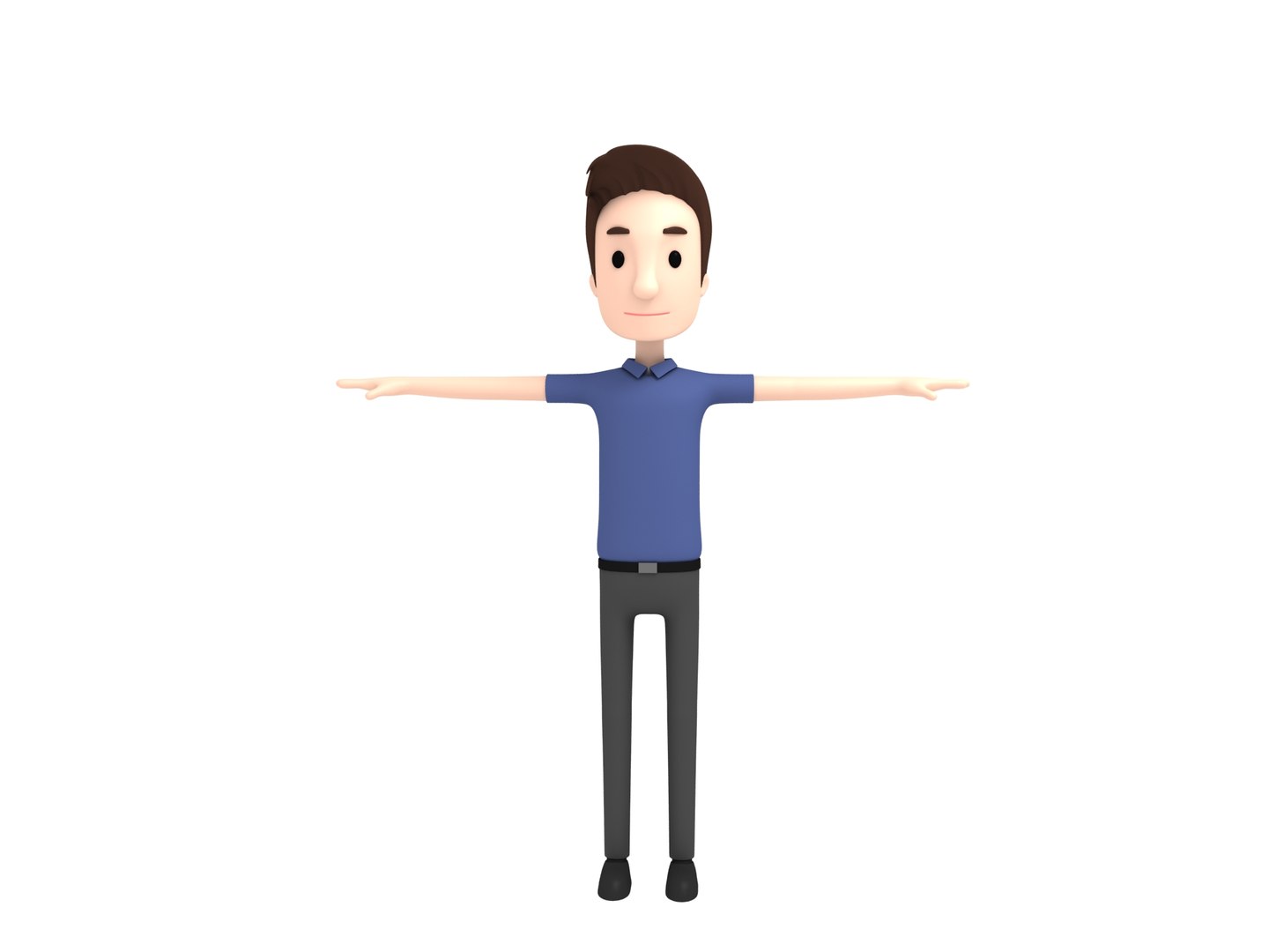 3D Man Character Cartoon Model - TurboSquid 1340318