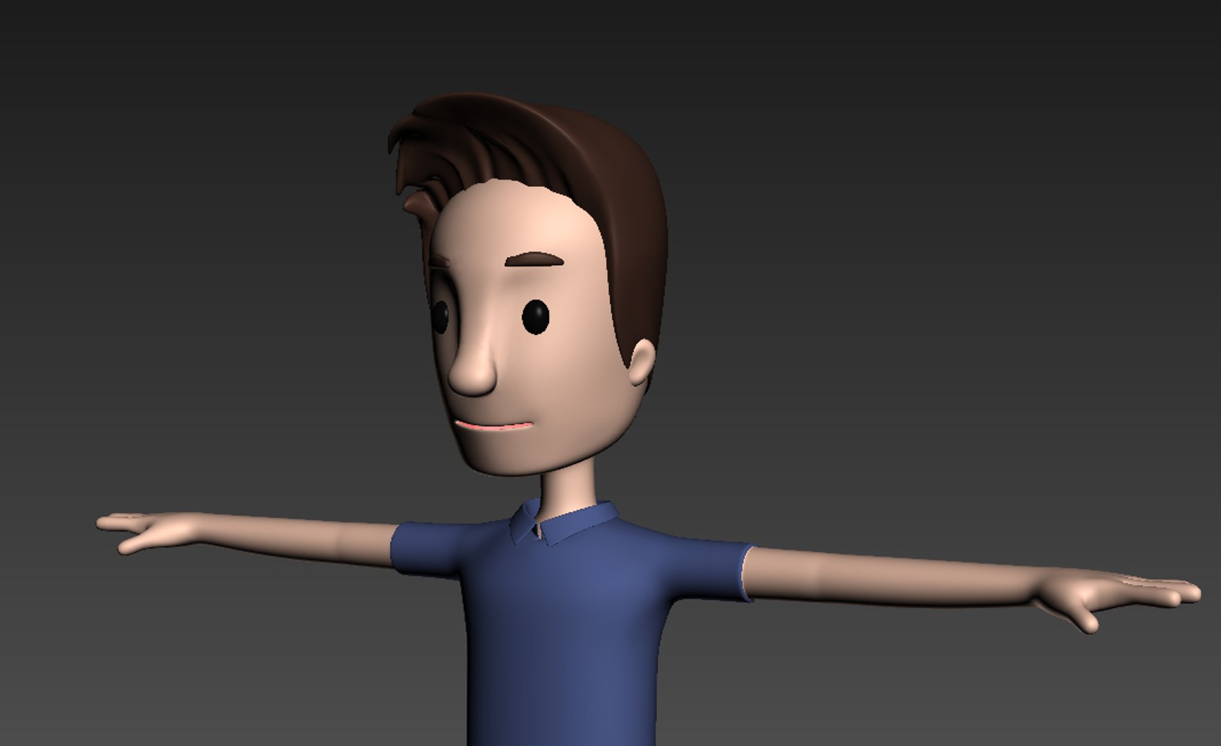 3D Man Character Cartoon Model - TurboSquid 1340318