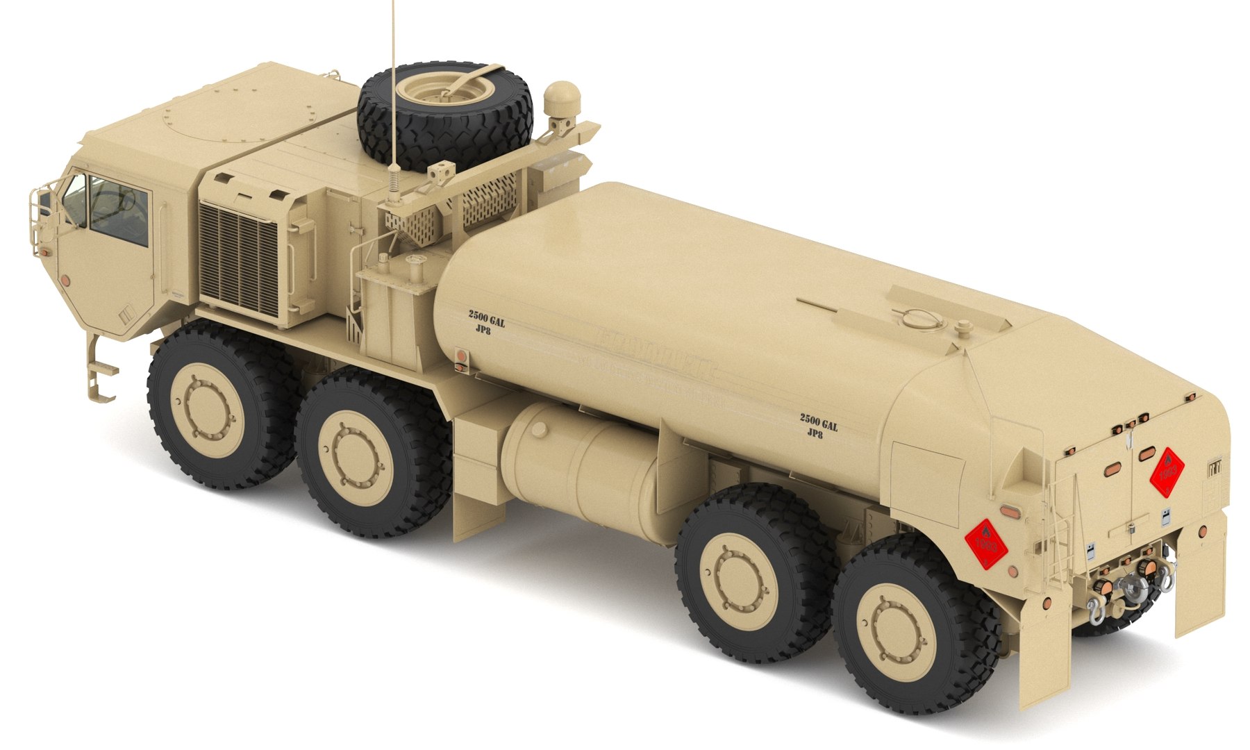 3D Model HEMTT A4 Tanker Truck - TurboSquid 2346004