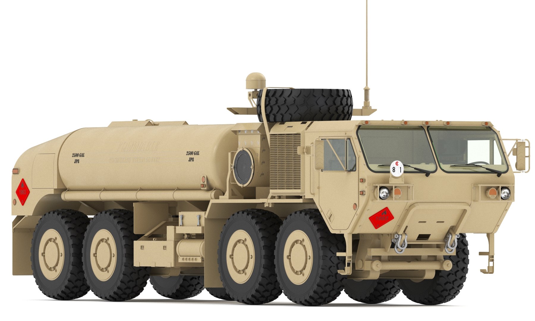 3D Model HEMTT A4 Tanker Truck - TurboSquid 2346004