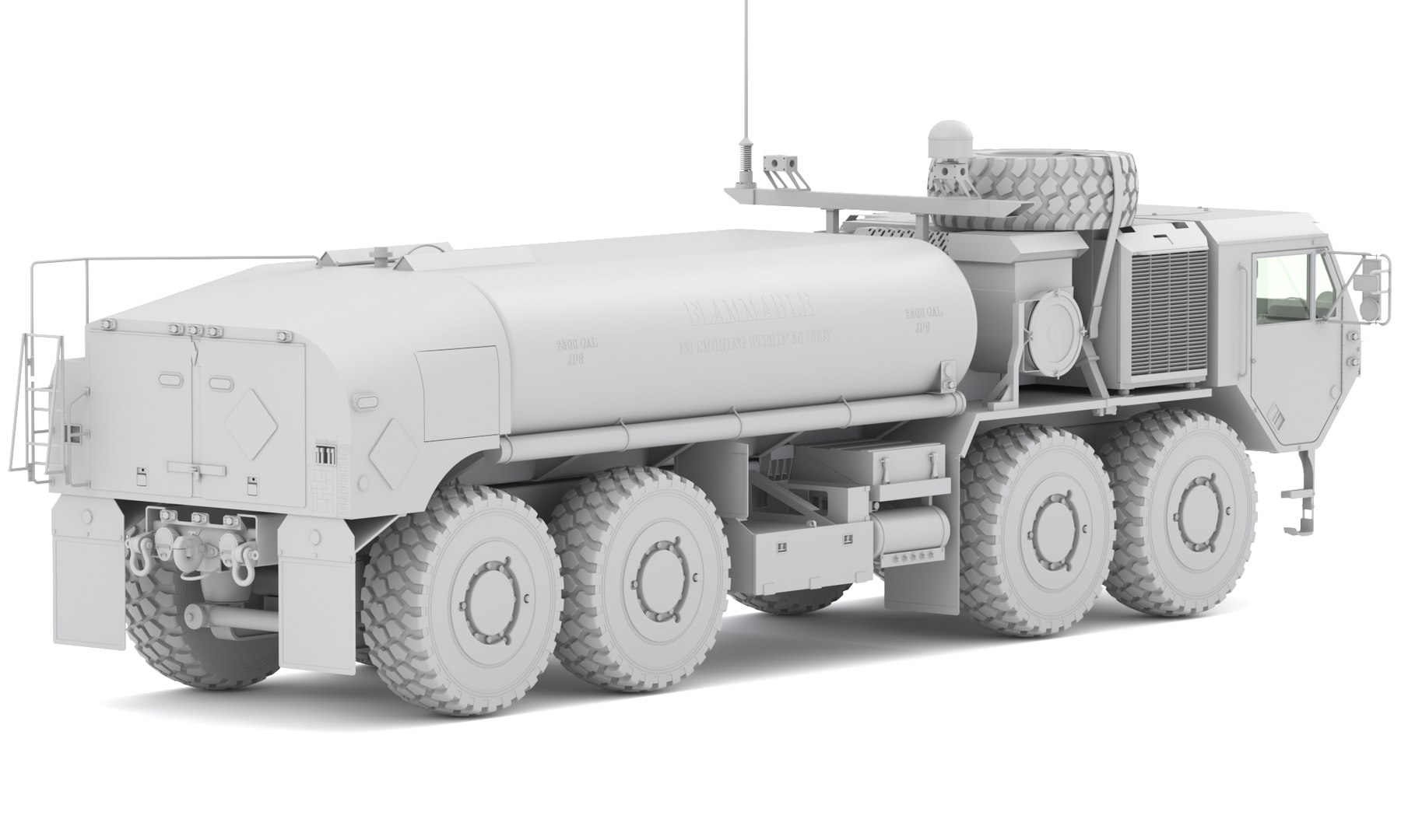 3D Model HEMTT A4 Tanker Truck - TurboSquid 2346004