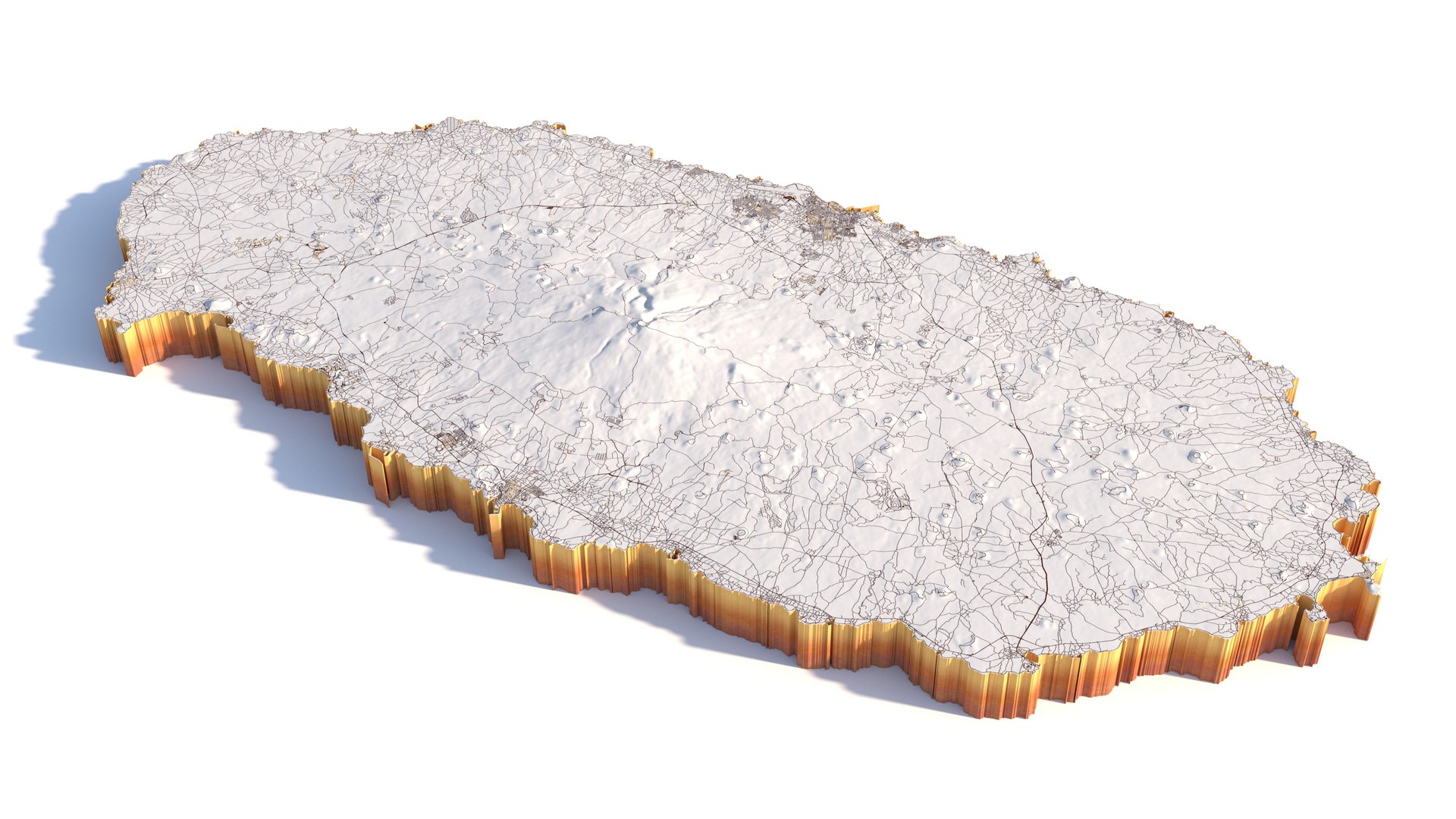 3D Jeju Terrain City Model - TurboSquid 2427436