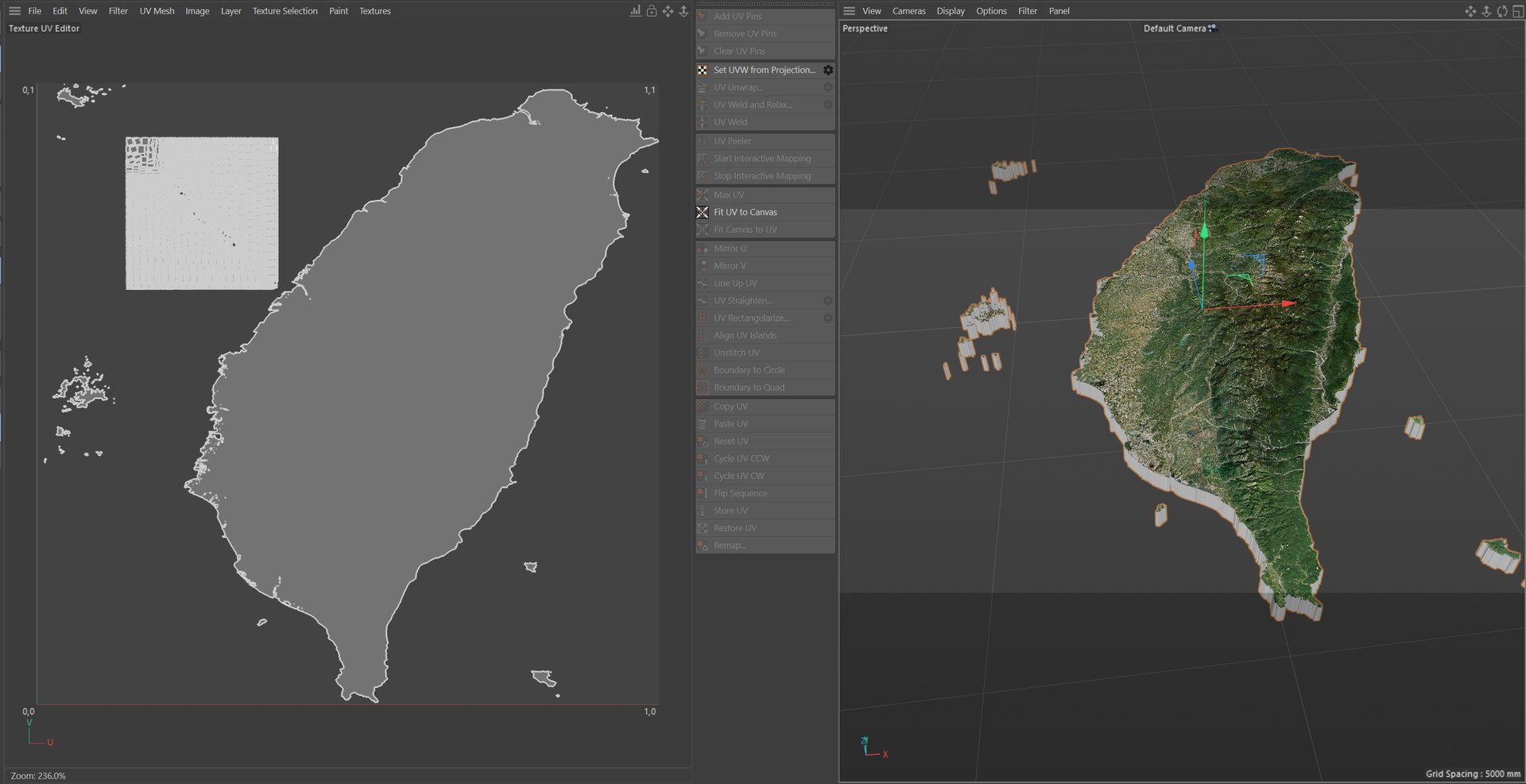 3D Model Taiwan Terrain Map - TurboSquid 2336782