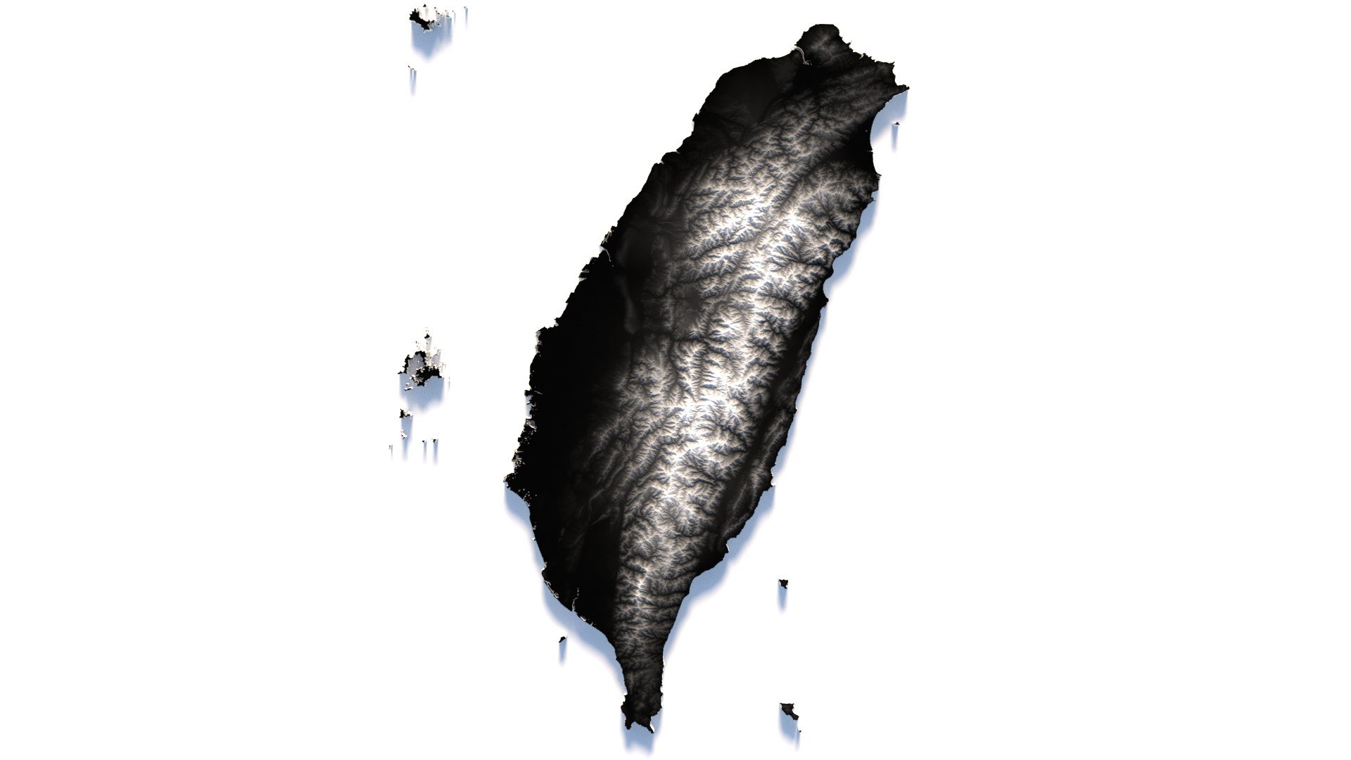 3D Model Taiwan Terrain Map - TurboSquid 2336782