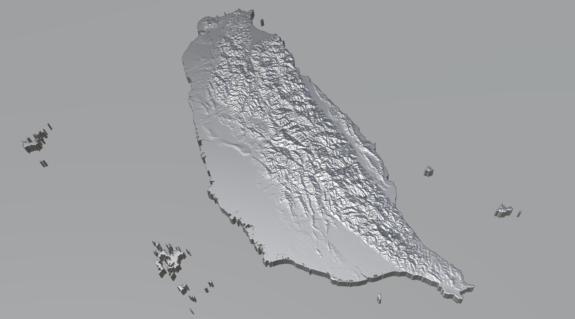 3D Model Taiwan Terrain Map - TurboSquid 2336782