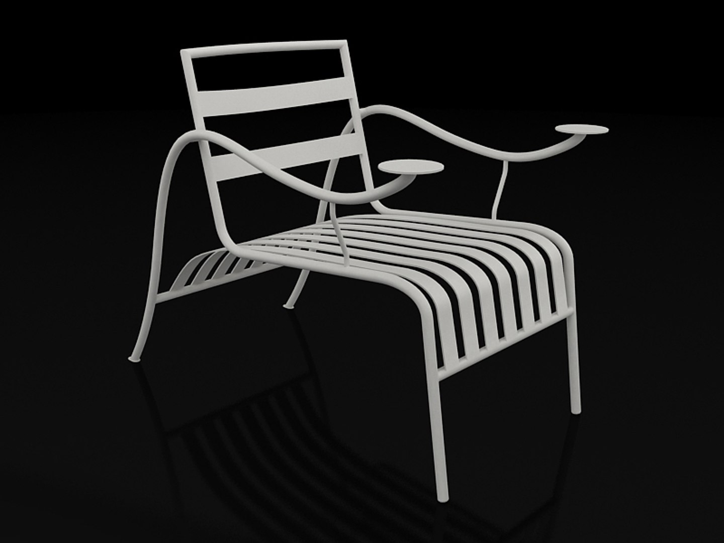 3d Model Thinking Man S Chair